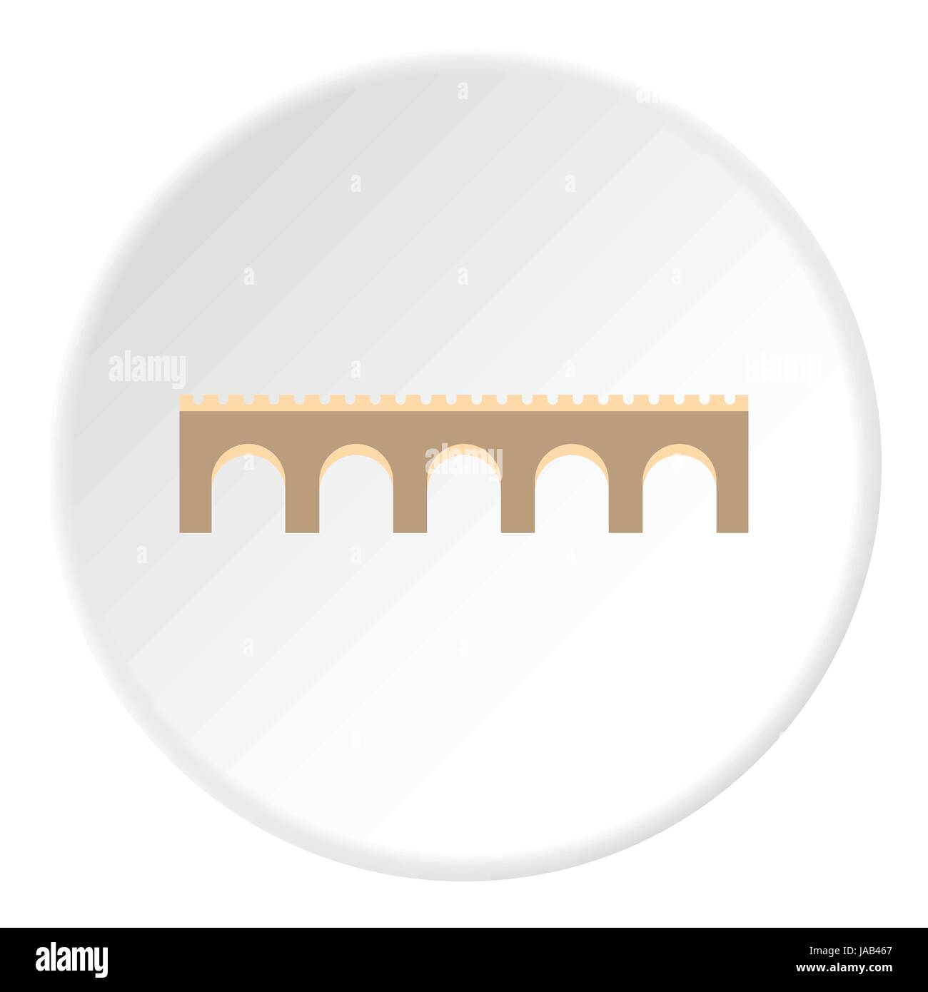 Long bridge icon. Flat illustration of long bridge vector icon for web ...