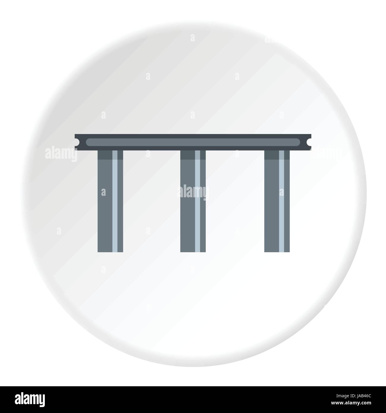Narrow bridge icon. Flat illustration of narrow bridge vector icon for ...