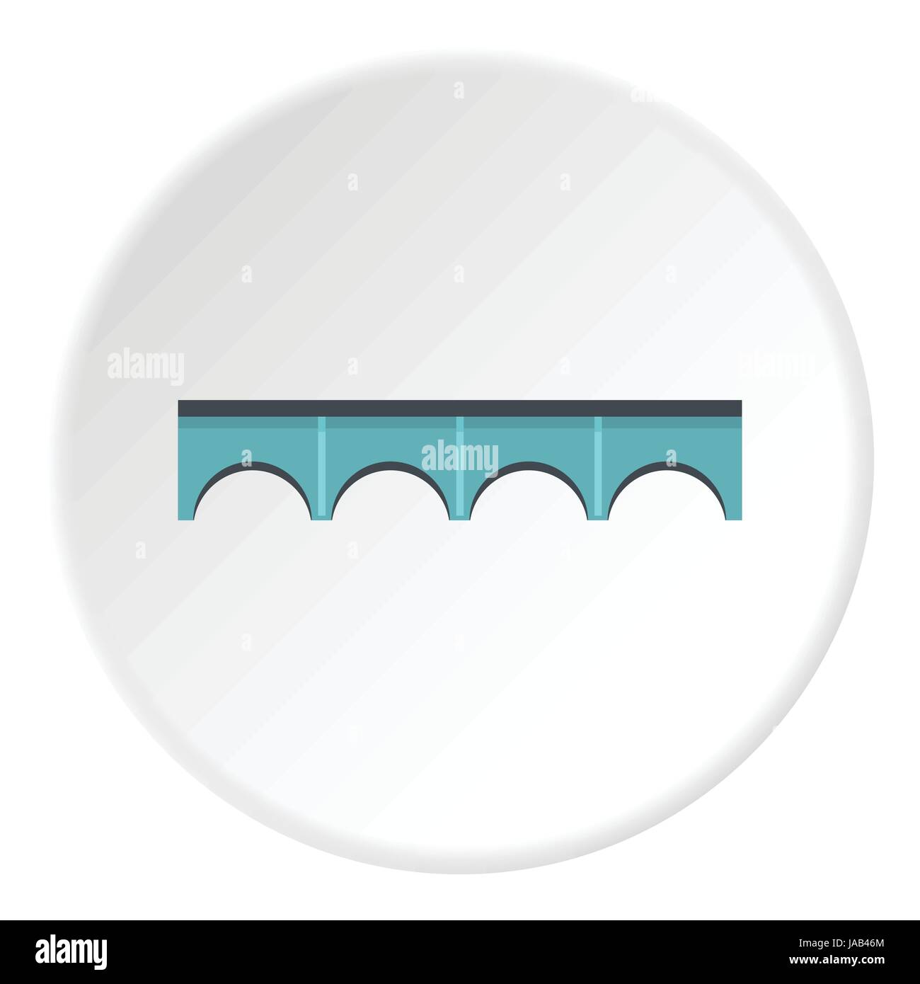 Direct bridge icon. Flat illustration of direct bridge vector icon for ...