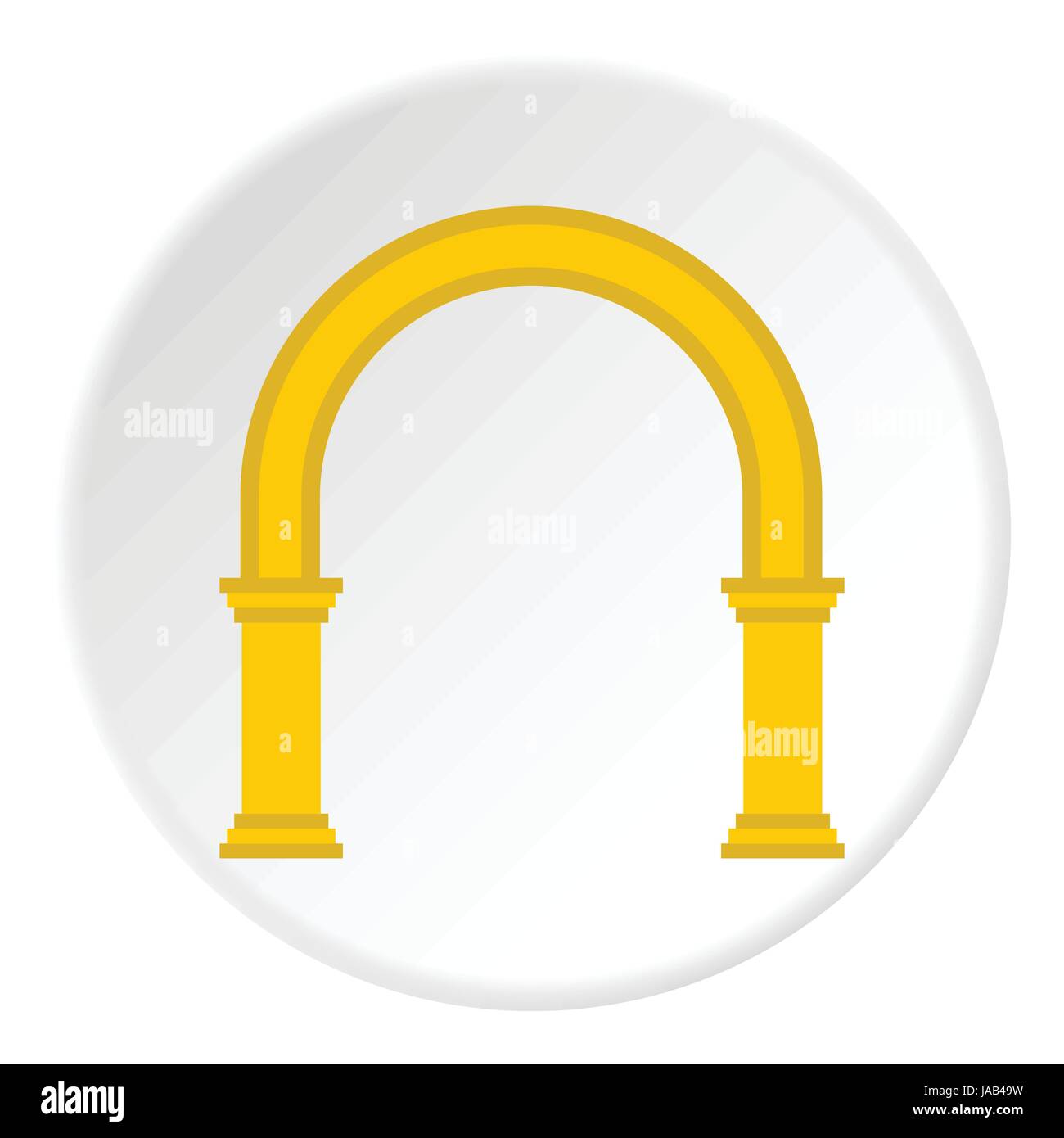 Classic arch icon. Flat illustration of classic arch vector icon for ...