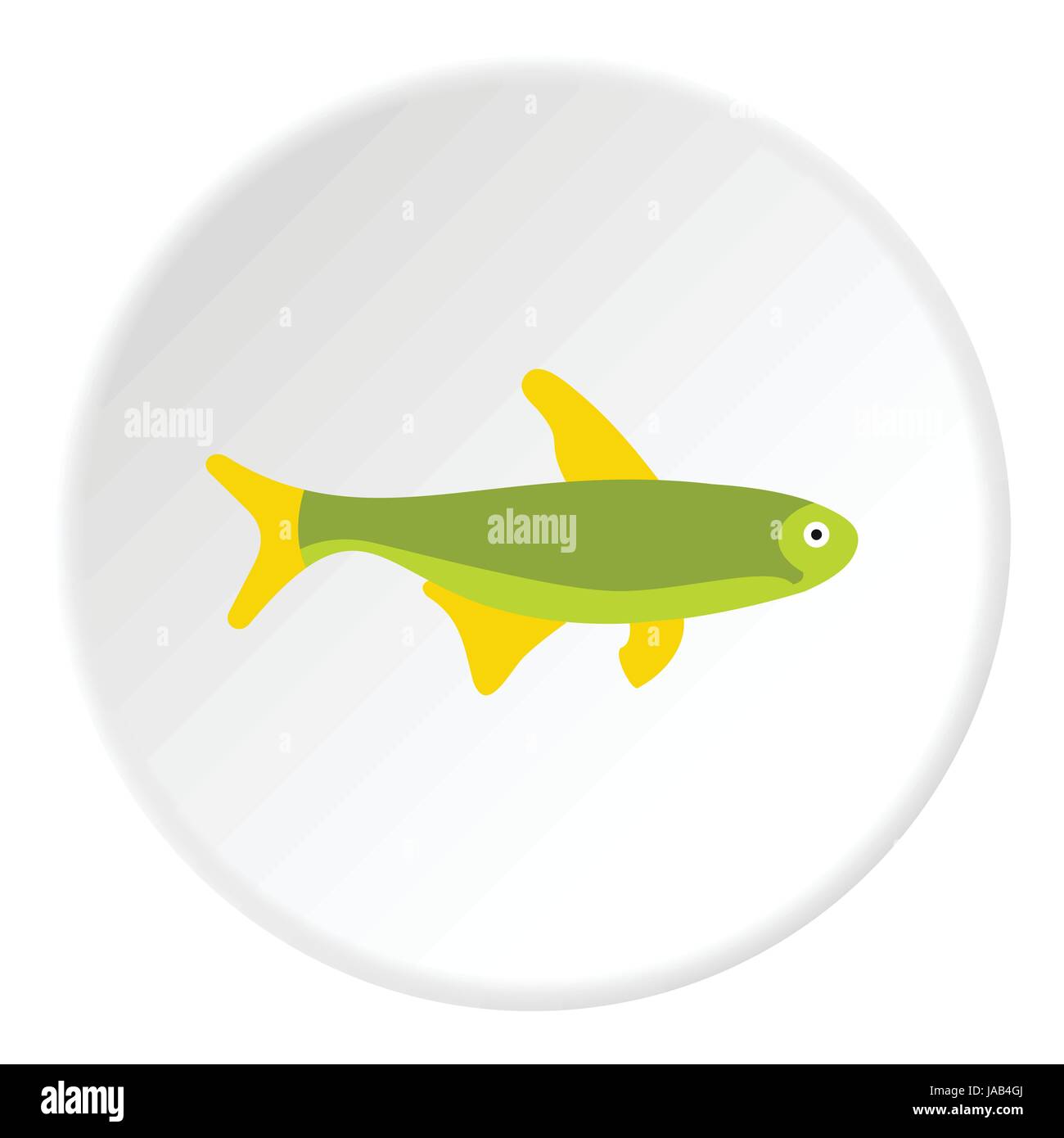Trout fish icon. Flat illustration of trout fish vector icon for web ...
