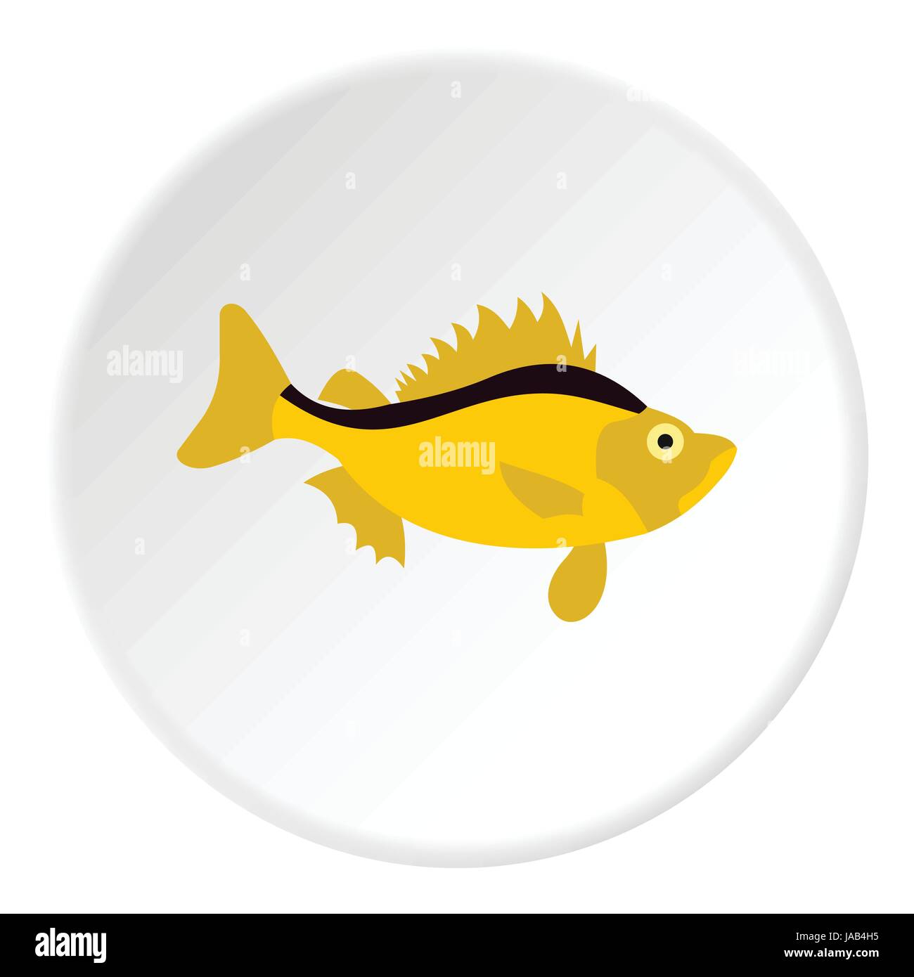 Ruff fish icon. Flat illustration of ruff fish vector icon for web ...