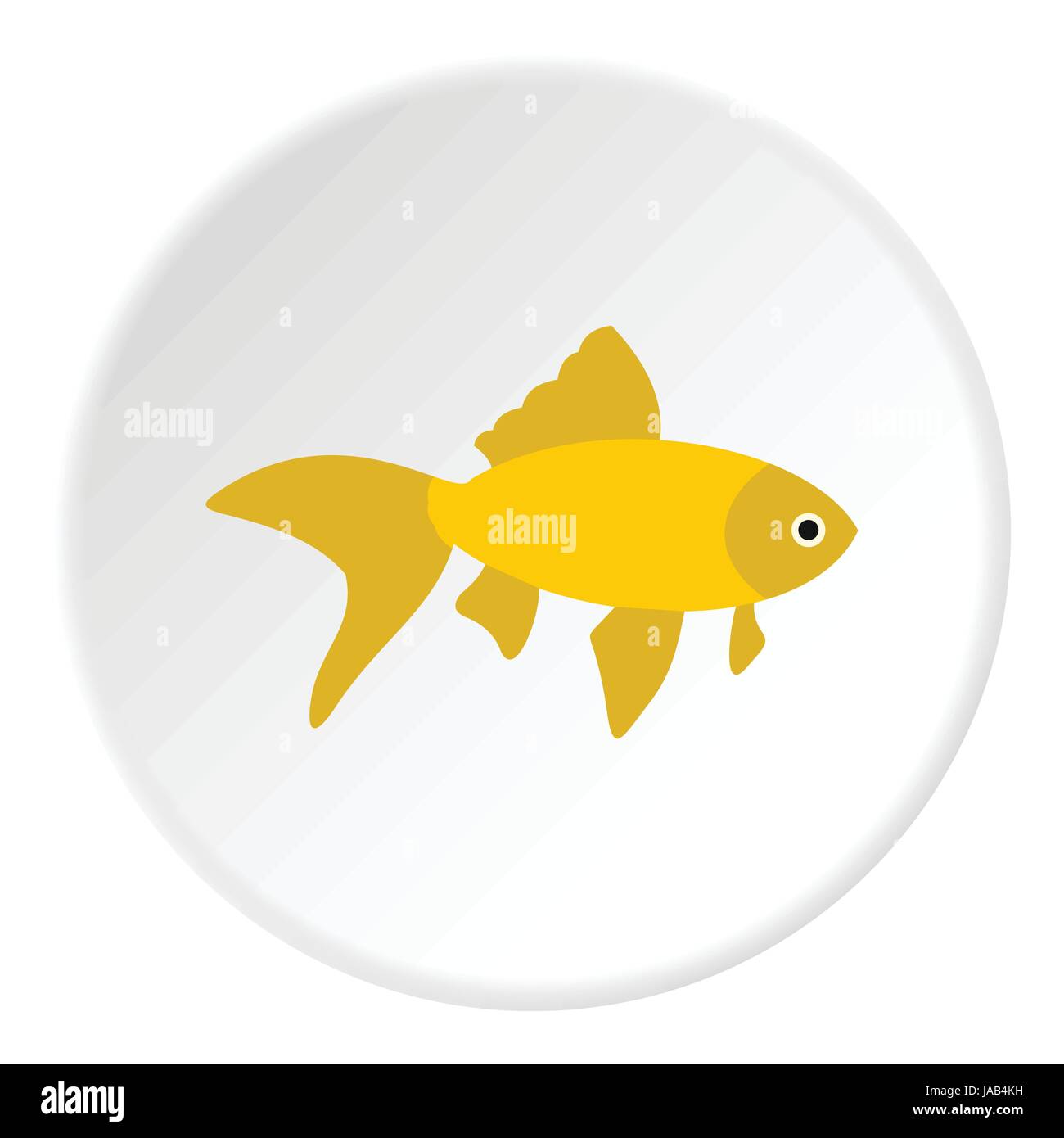 Goldfish icon. Flat illustration of goldfish vector icon for web Stock ...