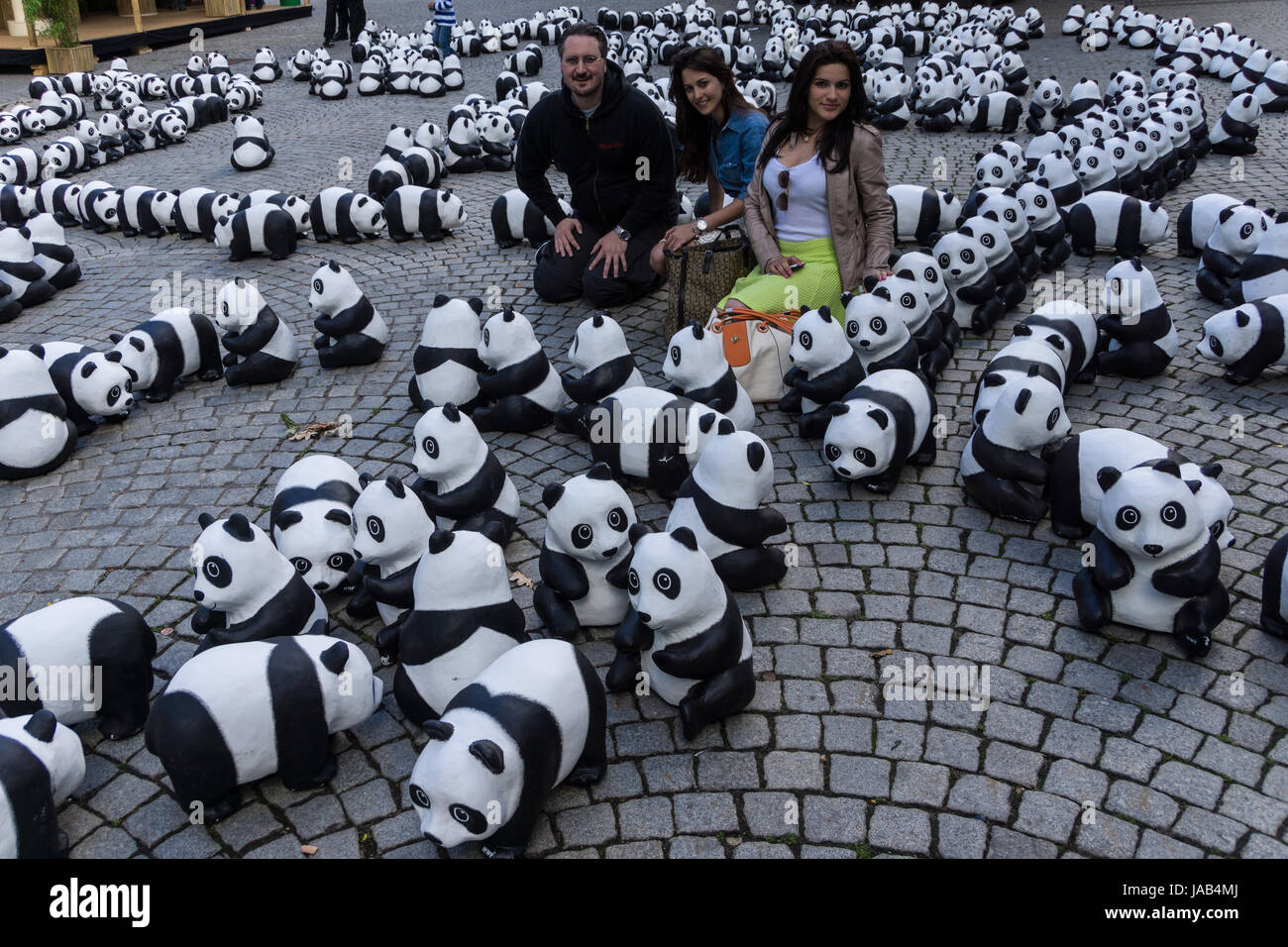 The WWF draws attention to the endangered giant panda with an action in ...
