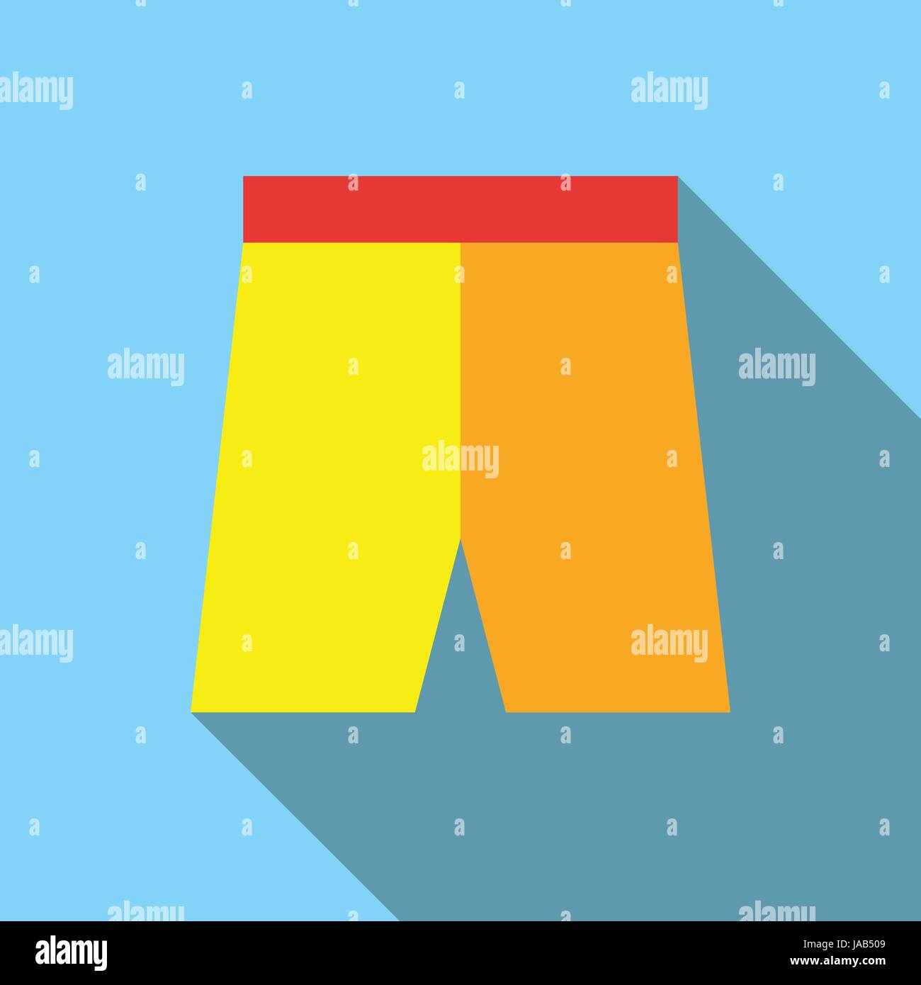 Sport shorts icon. Flat illustration of sports short vector icon for ...