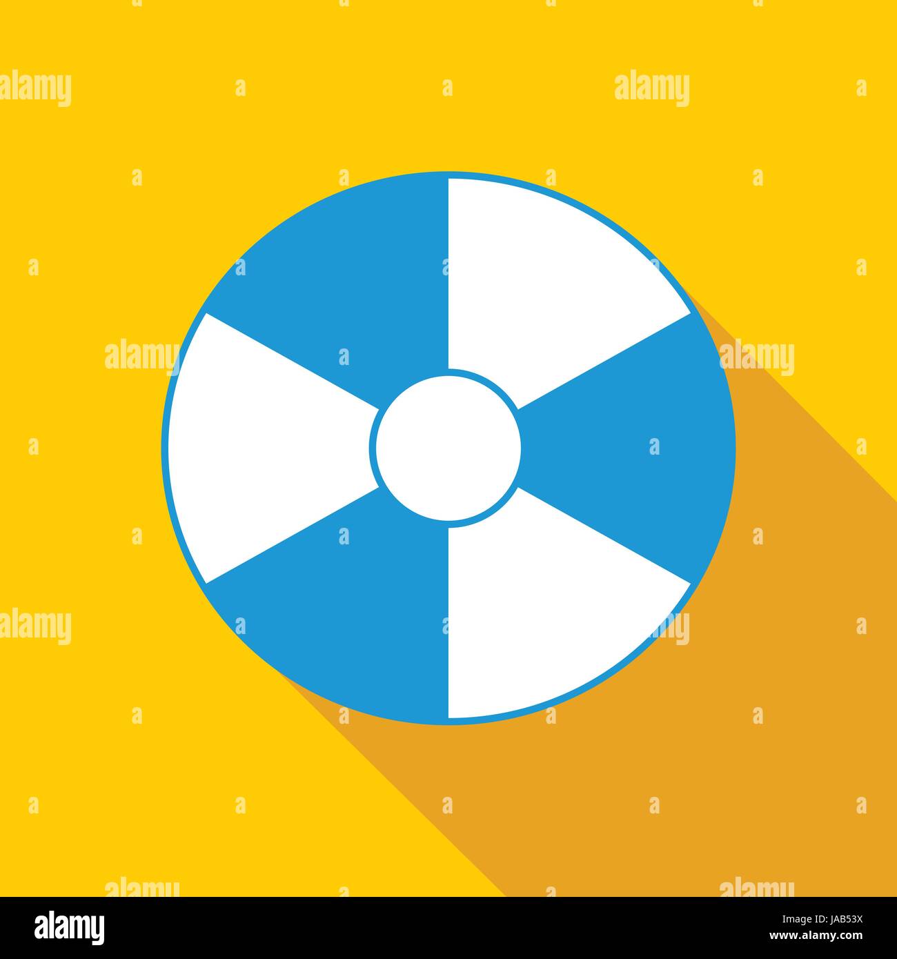 Beach ball icon. Flat illustration of beach ball vector icon for web ...