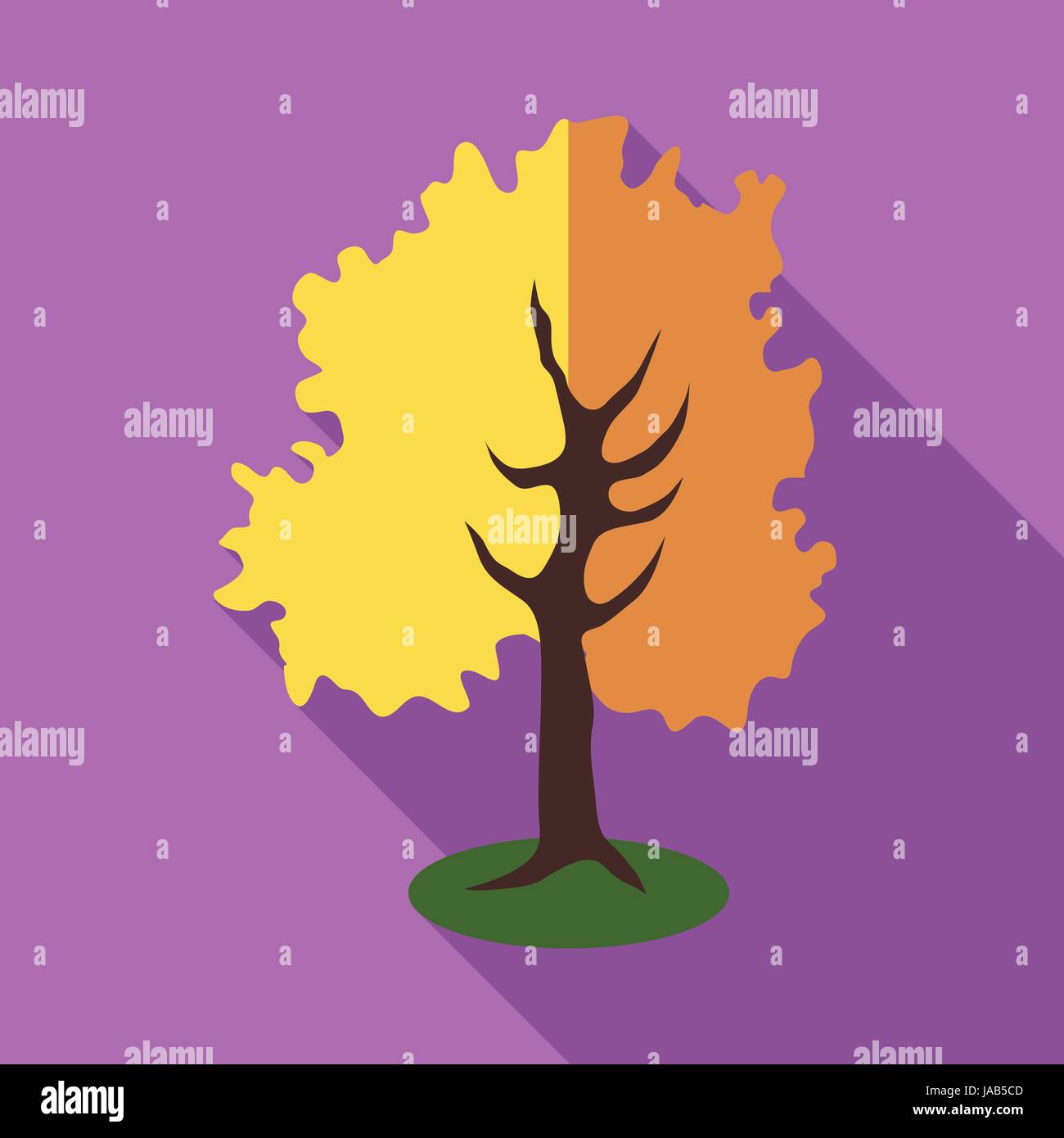 Tall tree icon. Flat illustration of tall tree vector icon for web ...