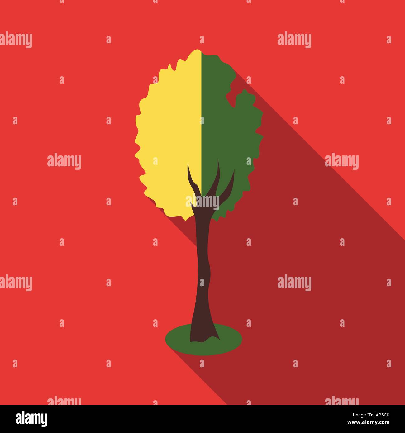 Fluffy tree icon. Flat illustration of fluffy tree vector icon for web ...