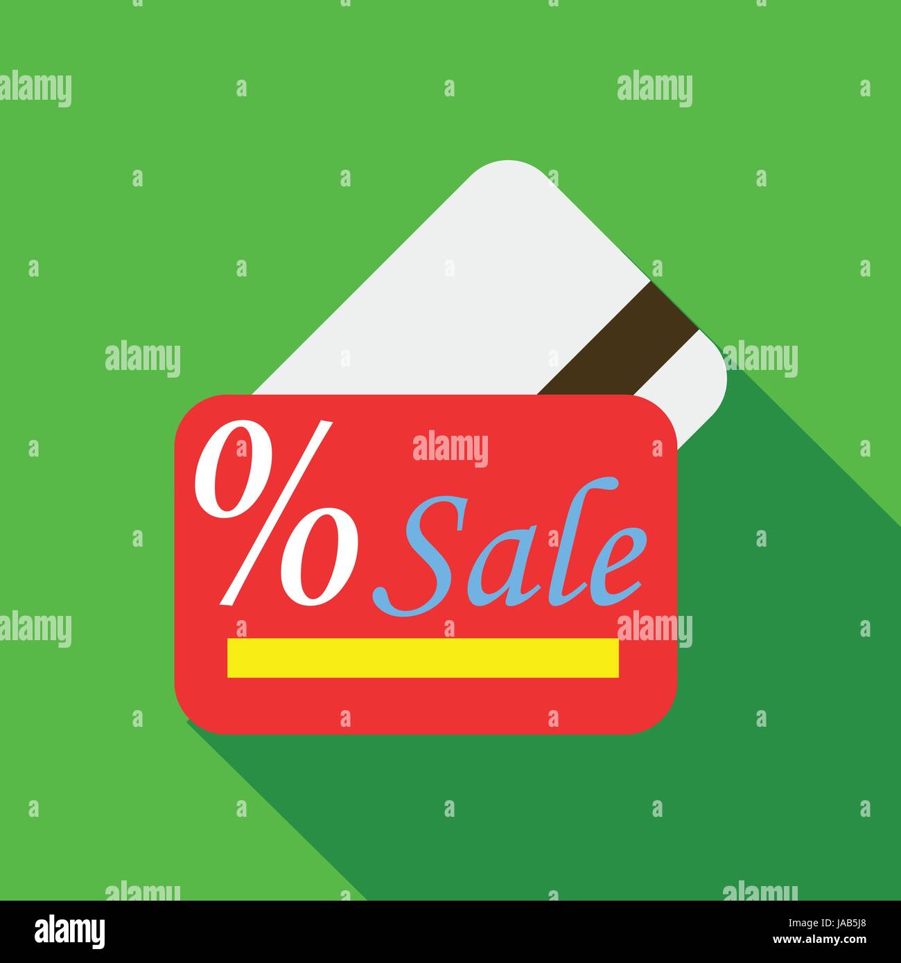 Card sale icon. Flat illustration of card sale vector icon for web ...