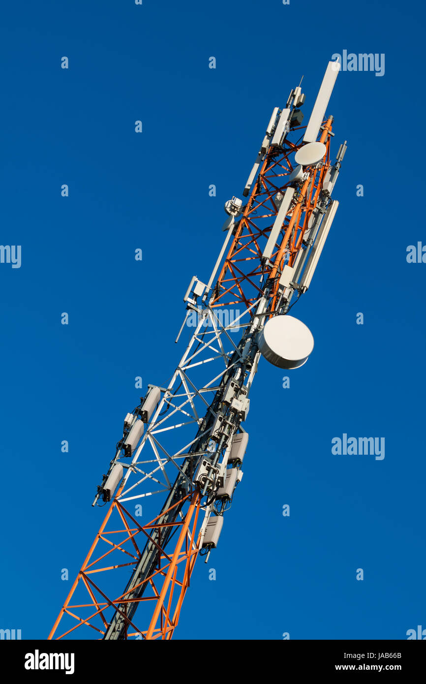 sign, signal, telephone, phone, station, blue, tower, industry ...