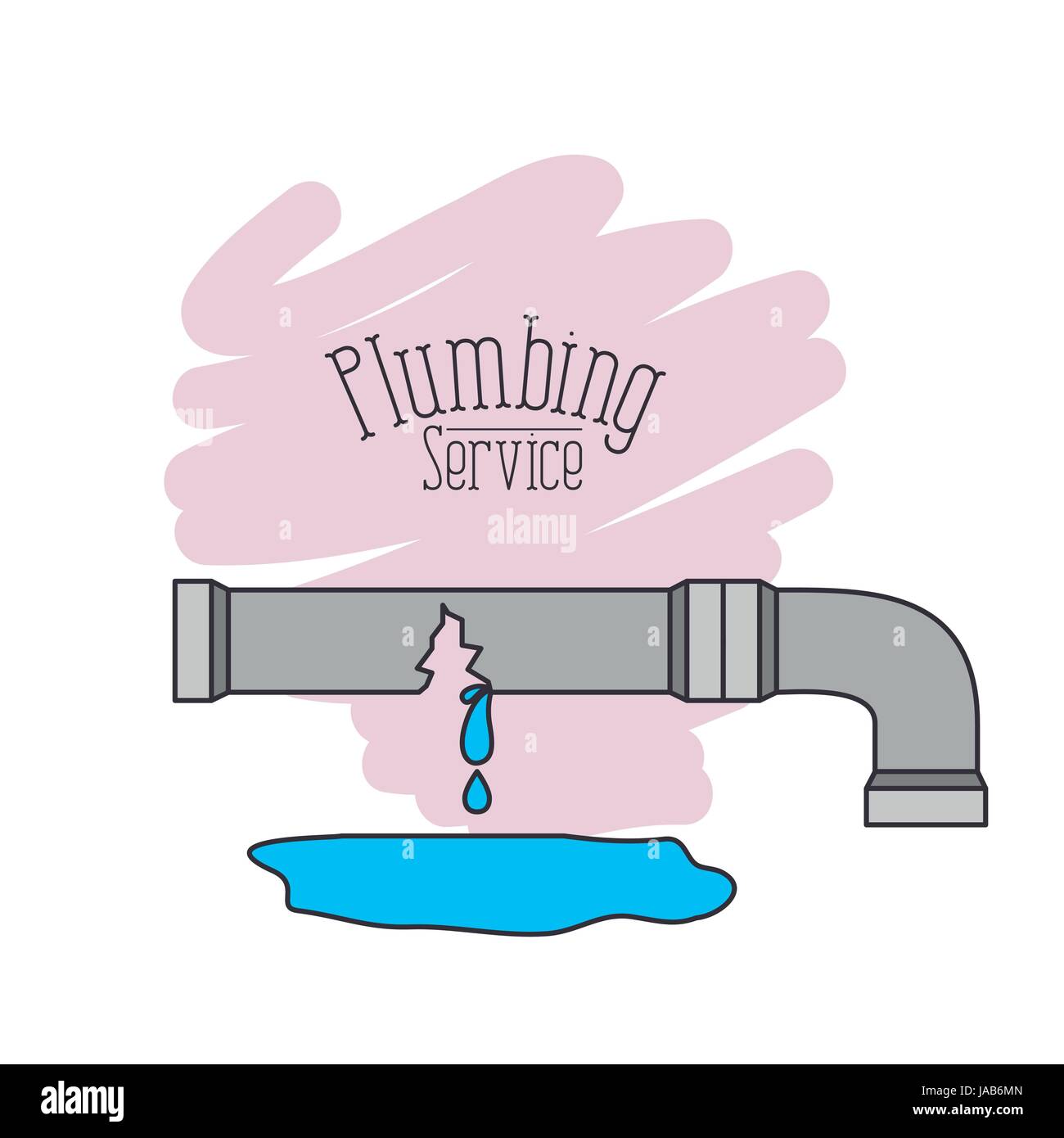 scene of metal dripping pipe plumbing service Stock Vector Image & Art ...