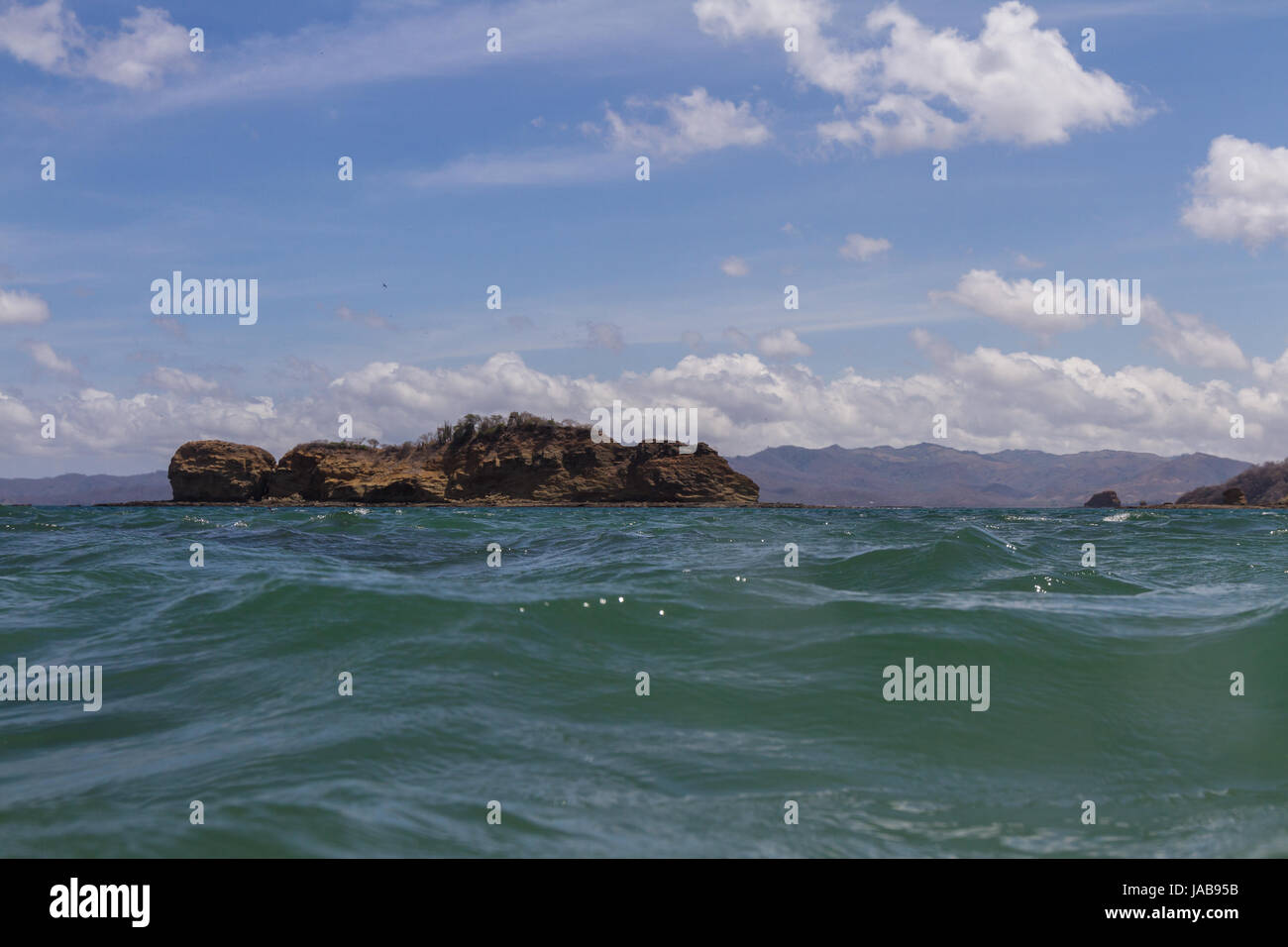 relaxing beach Rajada in the northern pacific coast of Costa Rica with ...