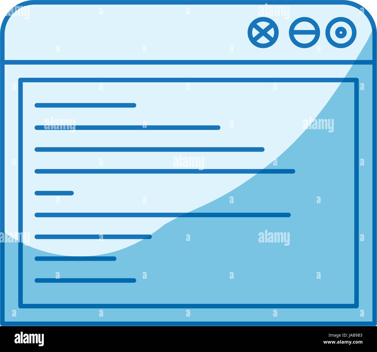 blue color shading silhouette computer window icon Stock Vector Image & Art - Alamy