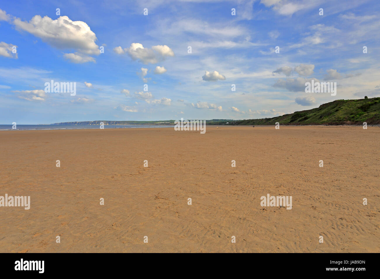 Expansive Filey Bay including Hunmanby and Reighton Sands leading to ...