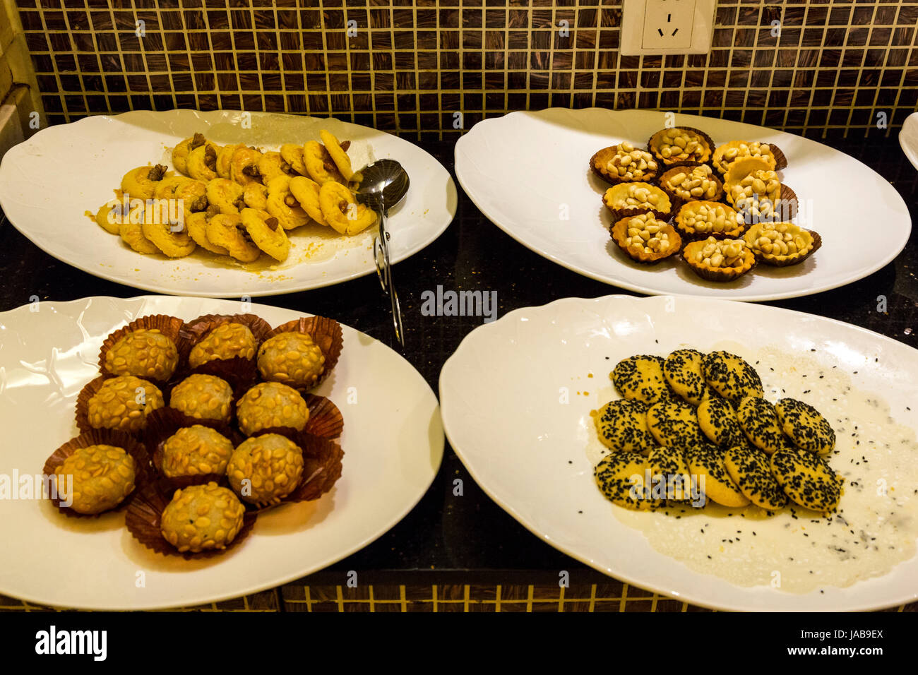 Yangshuo, China. Hotel Buffet Breakfast Choices Stock Photo - Alamy