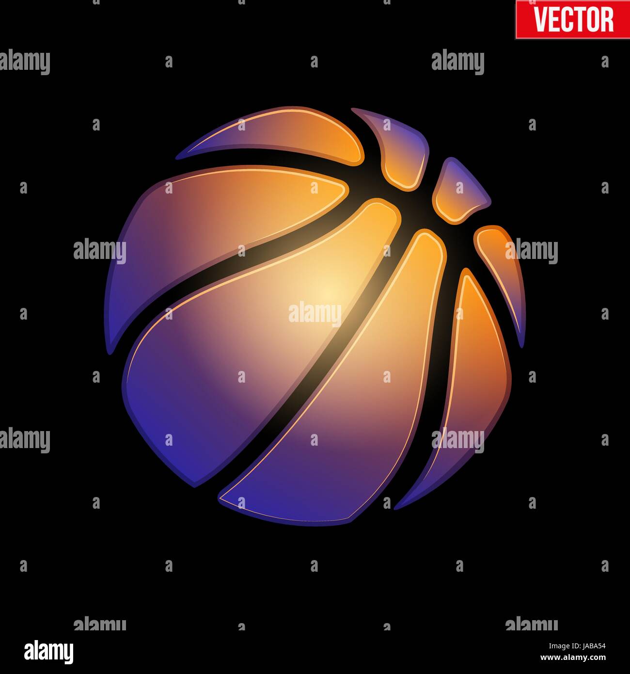 Fantasy Symbol Basketball ball Stock Vector Image & Art - Alamy