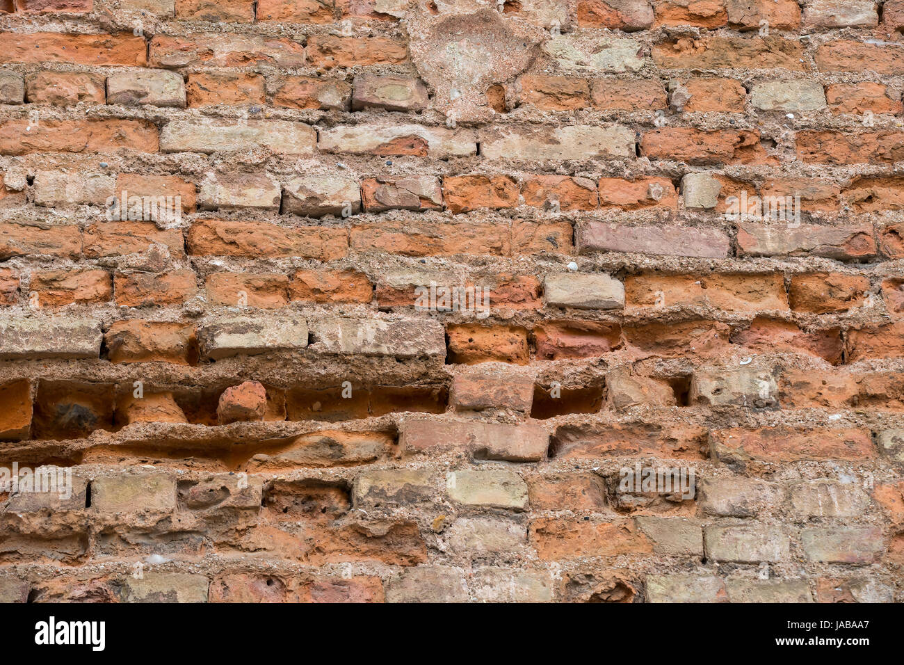 Photo of an old brick wall close up shot Stock Photo - Alamy