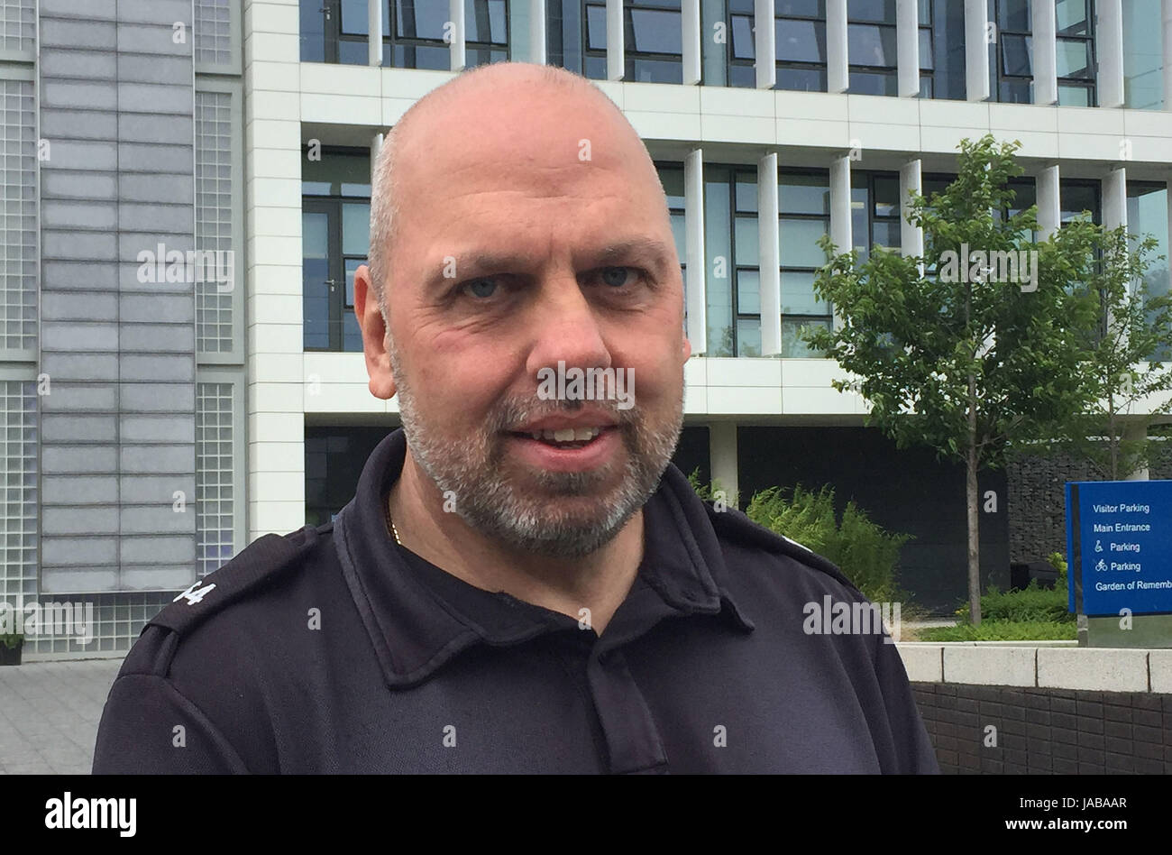 Pc Paul Taylor outside Durham Police HQ, he danced with children while ...