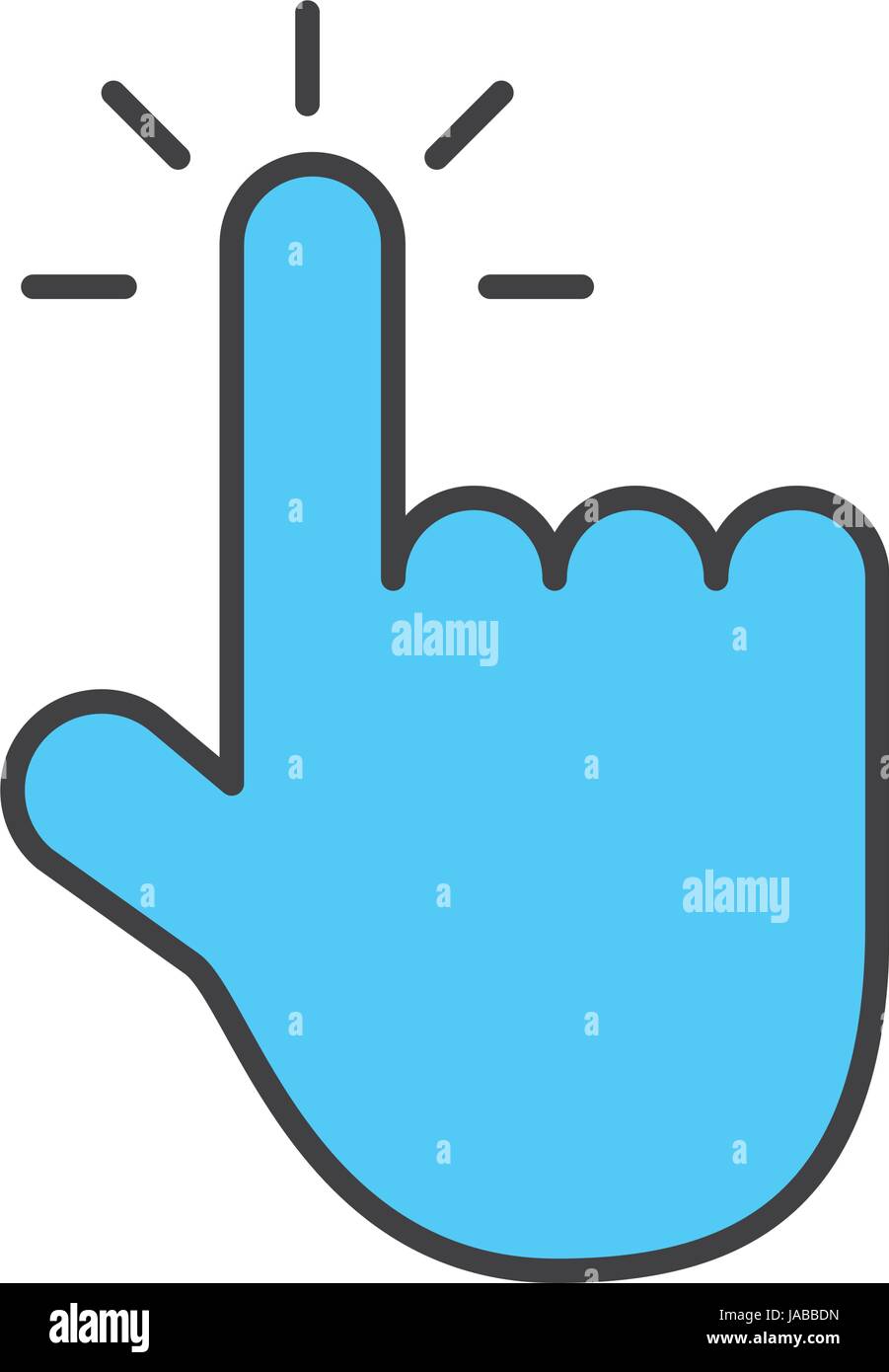 hand pointer isolated icon Stock Vector Image & Art - Alamy