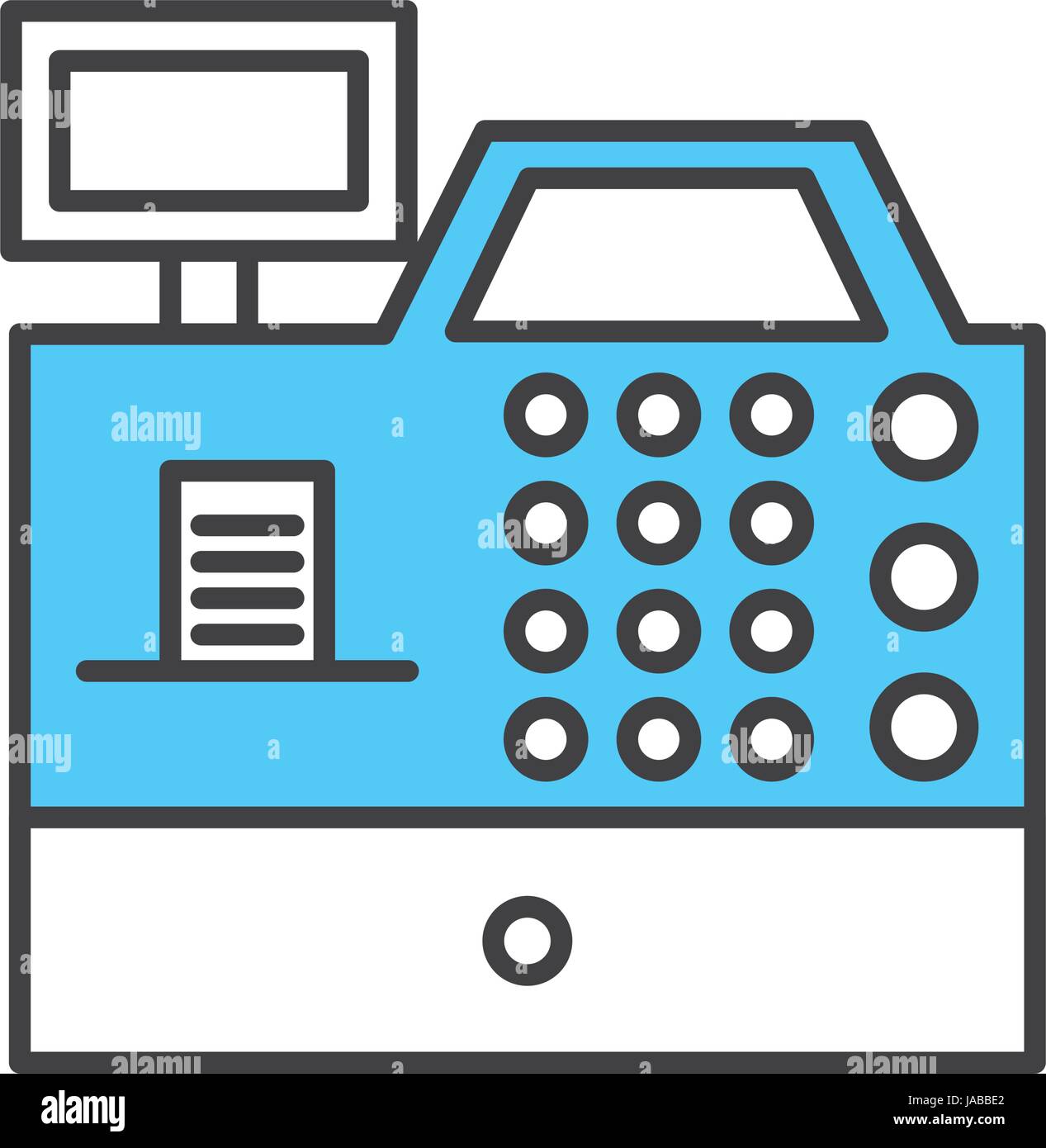 register machine isolated icon Stock Vector Image & Art - Alamy