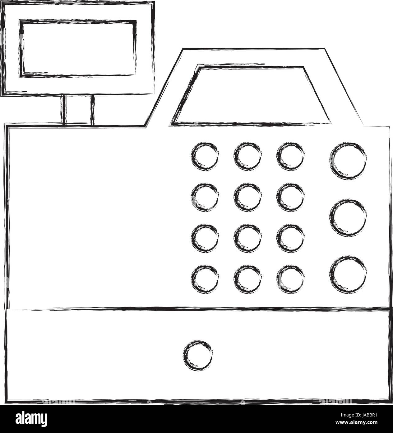 Invoice machine Stock Vector Images - Alamy
