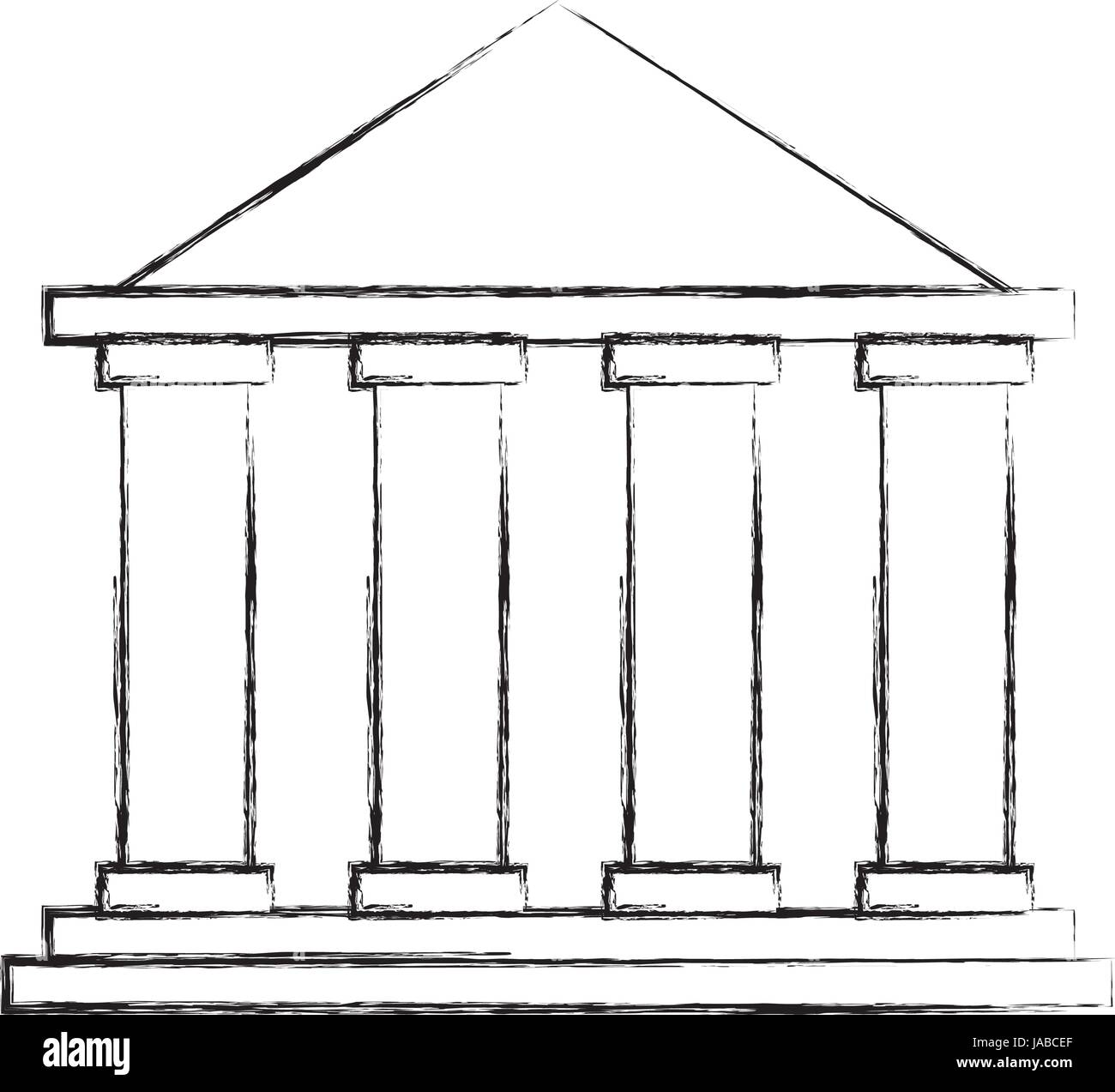 building with columns icon Stock Vector Image & Art - Alamy