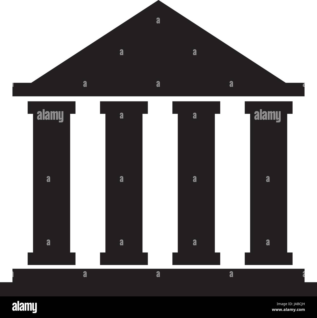 Facade columns building sign Stock Vector Images - Alamy