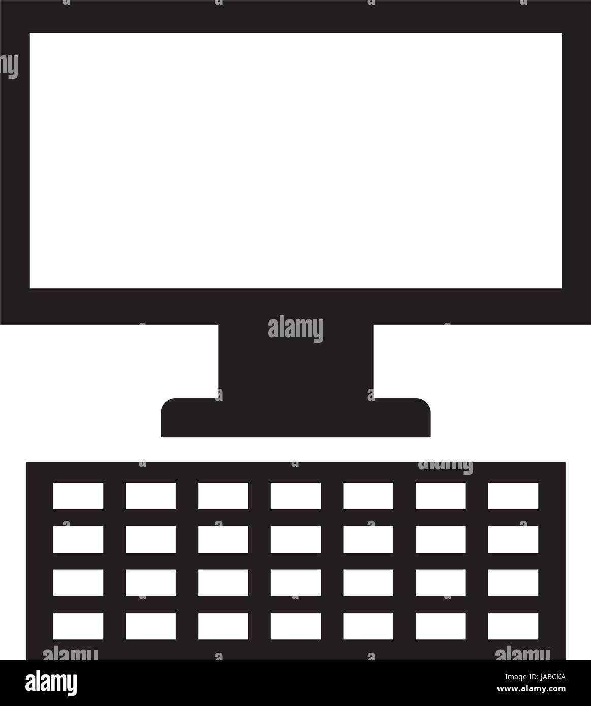 monitor computer desktop isolated icon Stock Vector Image & Art - Alamy