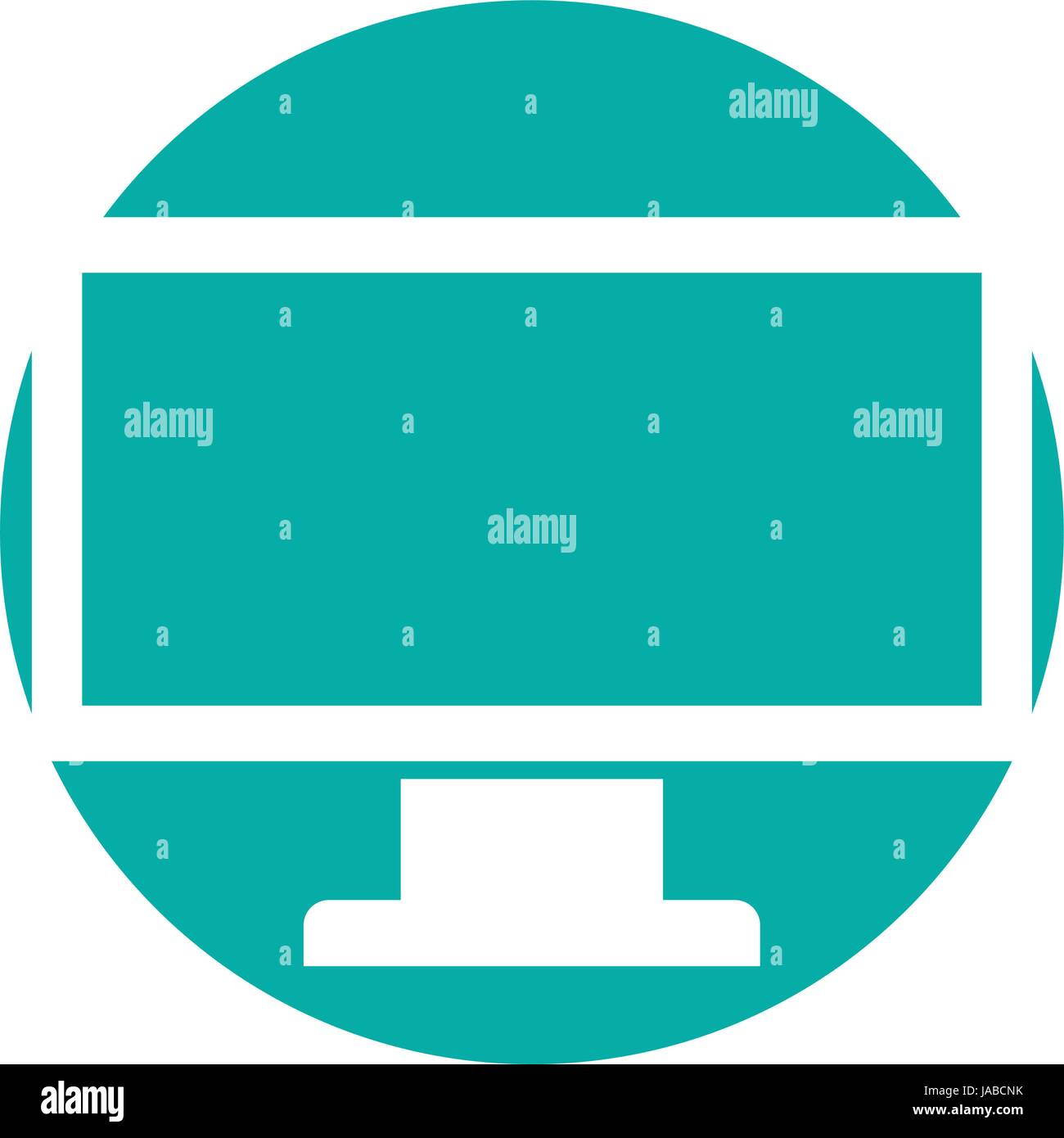 monitor computer desktop isolated icon Stock Vector Image & Art - Alamy