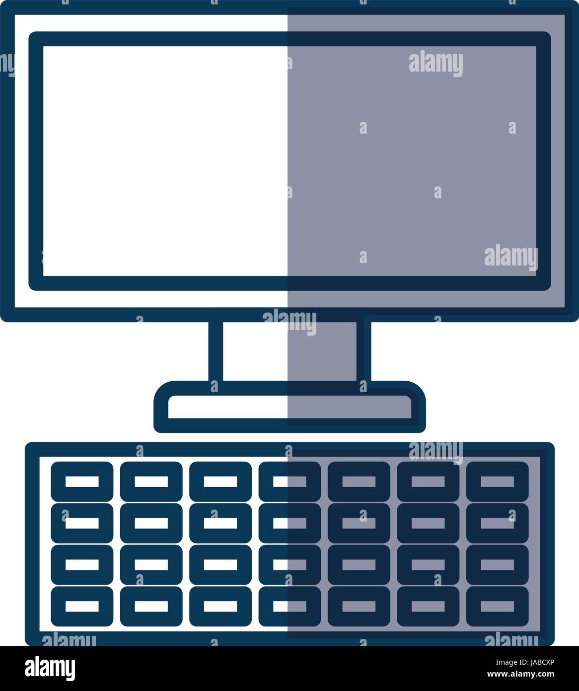 monitor computer desktop isolated icon Stock Vector Image & Art - Alamy