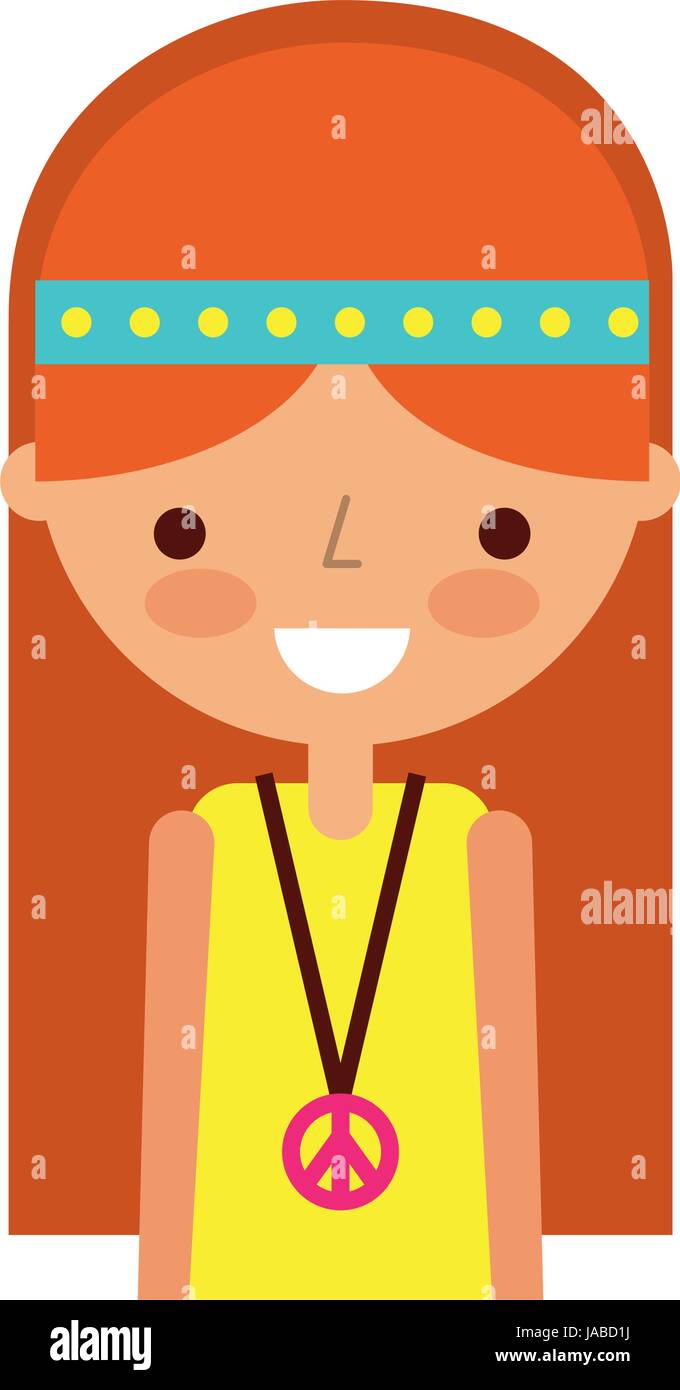 woman hippie lifestyle character Stock Vector Image & Art - Alamy