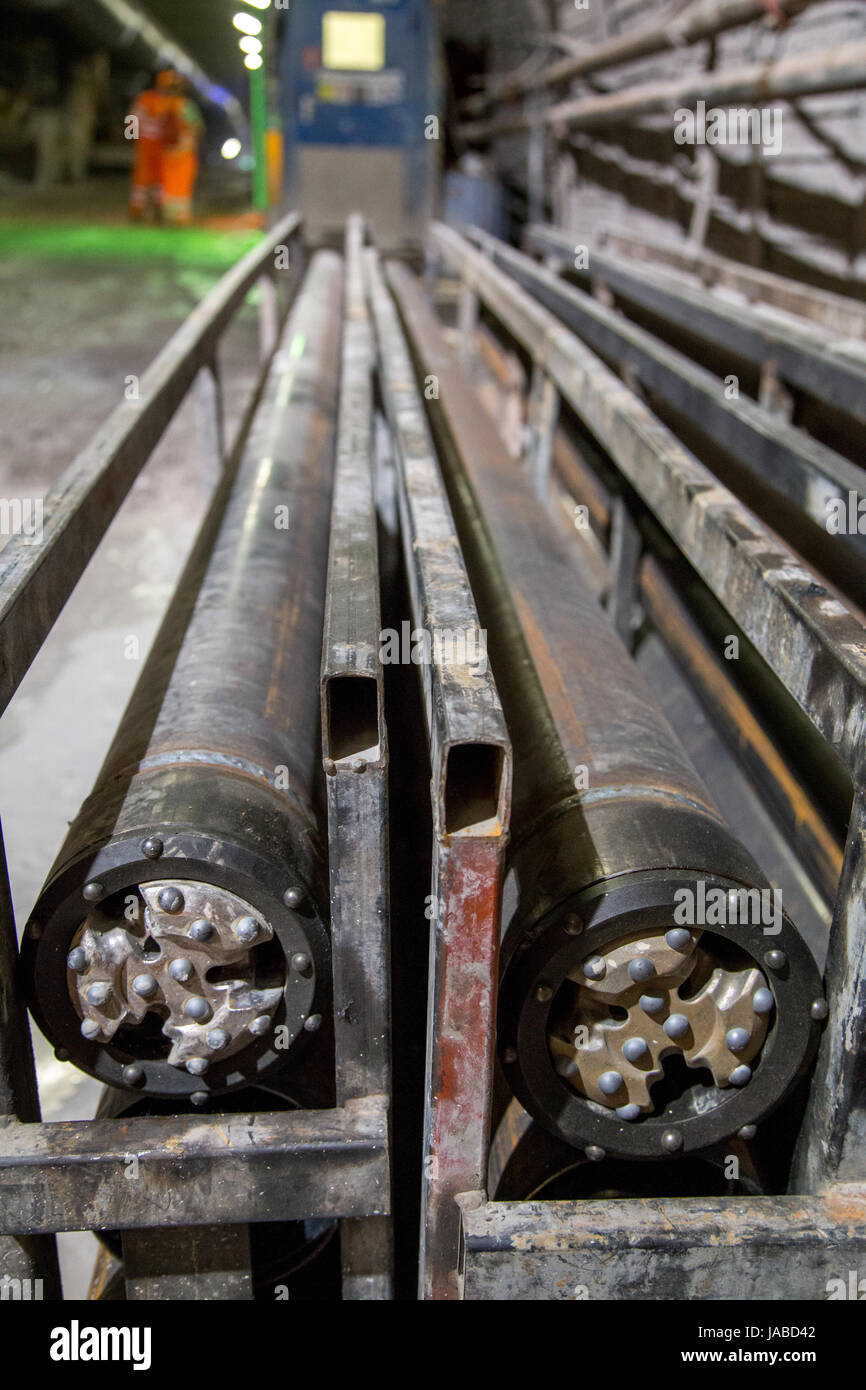 Underground mining drilling hi-res stock photography and images - Alamy