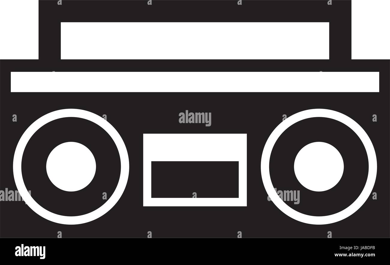 retro radio isolated icon Stock Vector Image & Art - Alamy