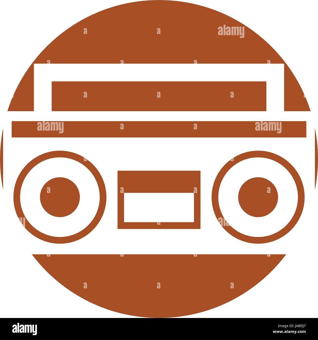 retro radio isolated icon Stock Vector Image & Art - Alamy