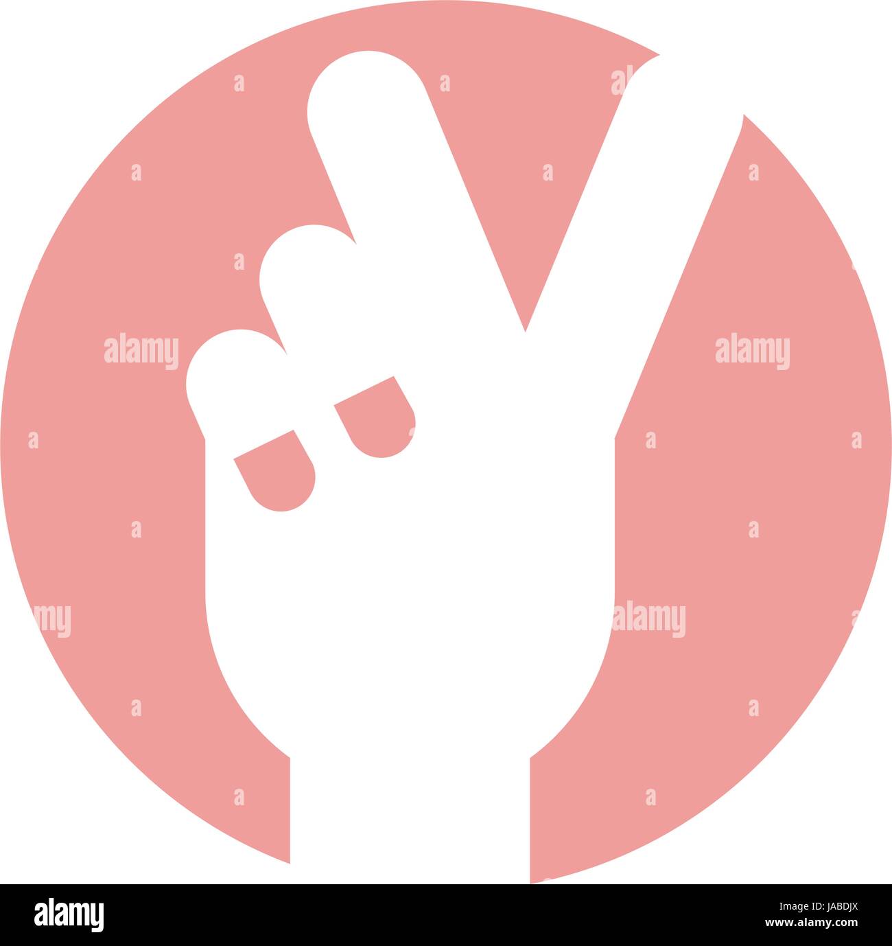 hand human peace and love symbol Stock Vector Image & Art - Alamy