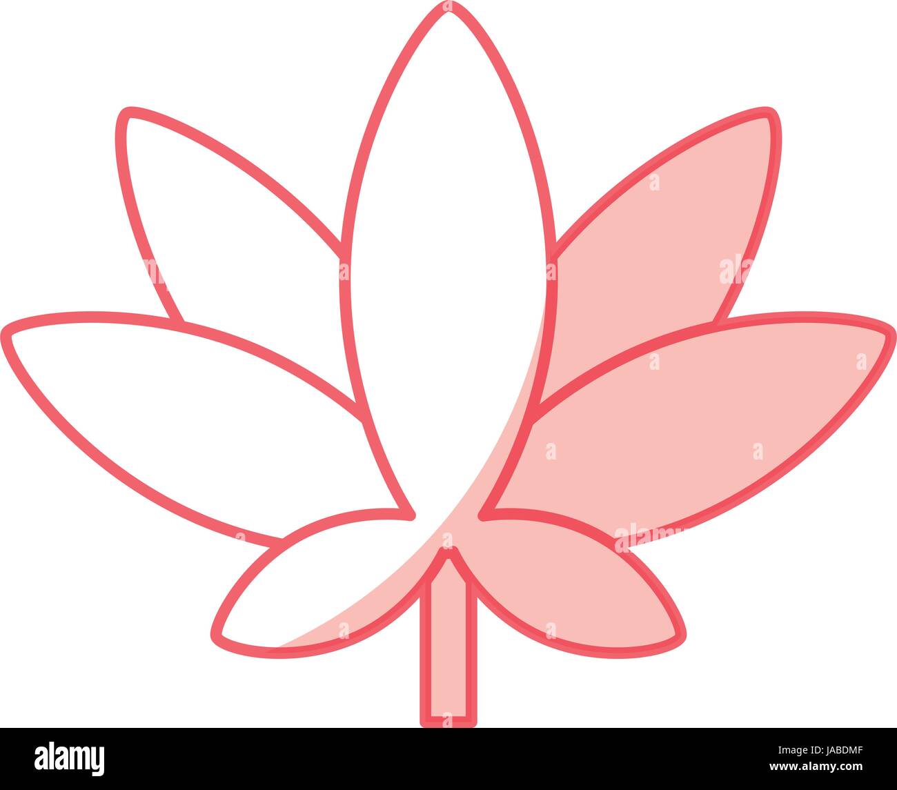 leaf plant decorative icon Stock Vector Image & Art - Alamy