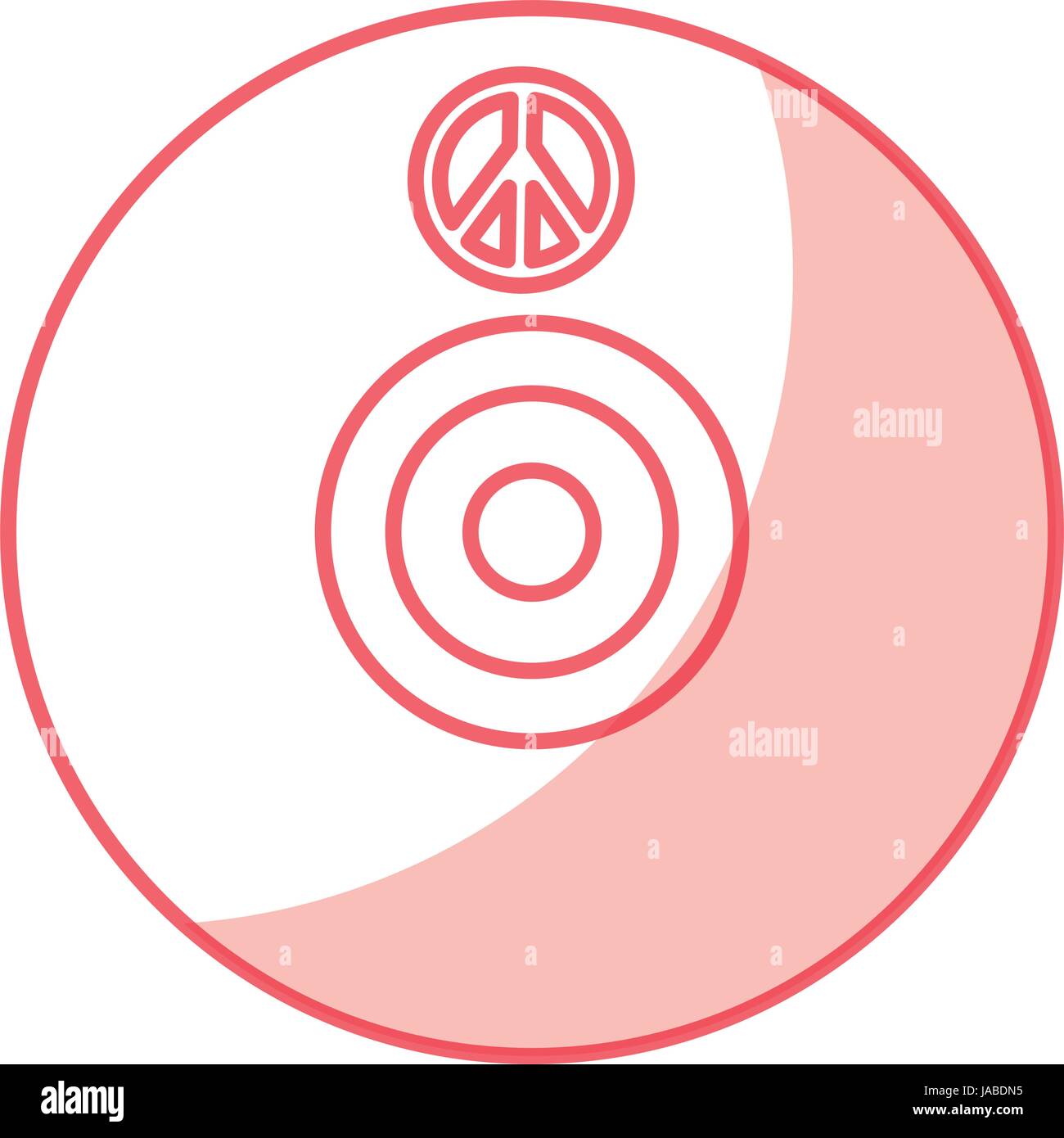 hippie long play icon Stock Vector Image & Art - Alamy