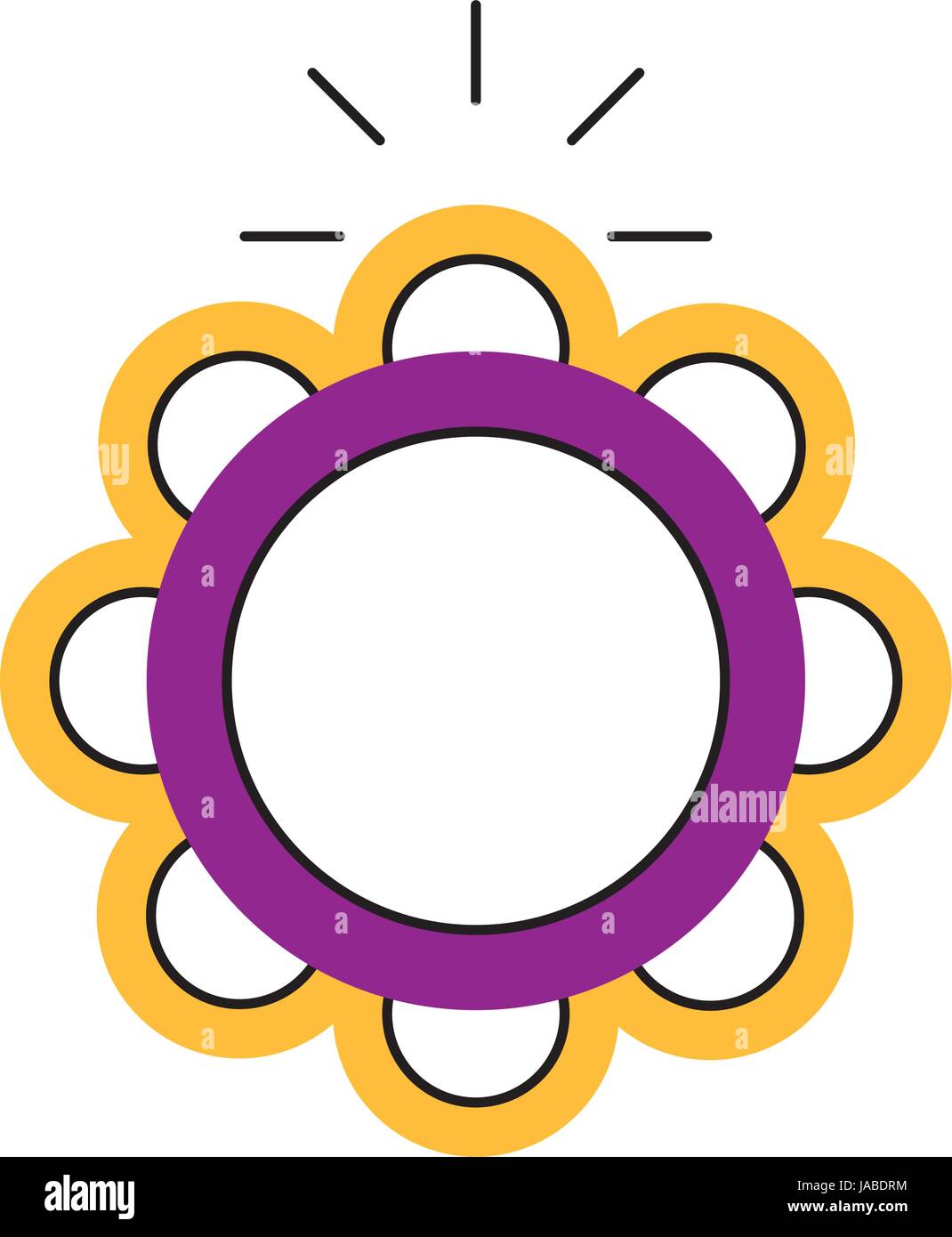 cute flower isolated icon Stock Vector Image & Art - Alamy