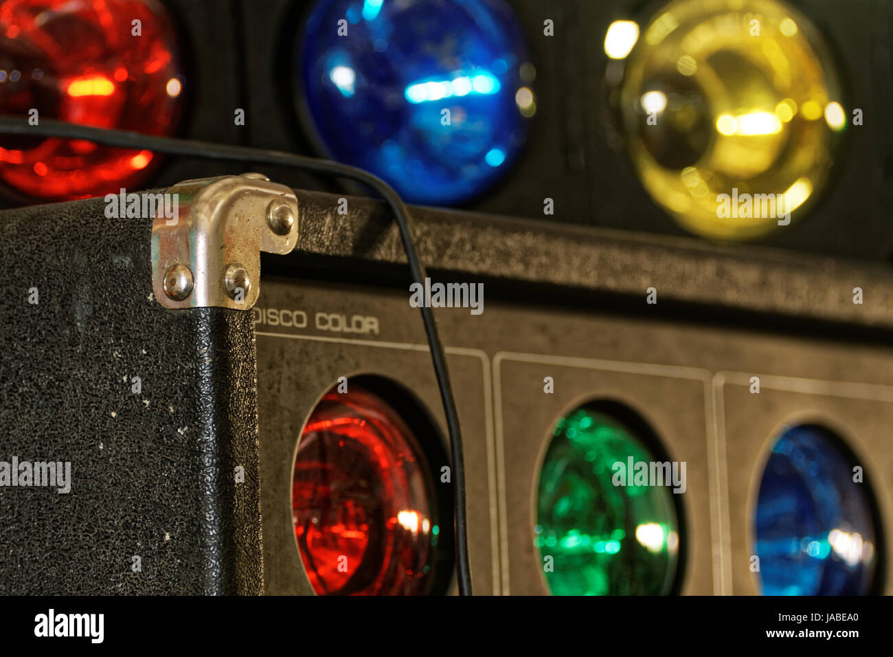 Photo of the old light-music installation Stock Photo - Alamy