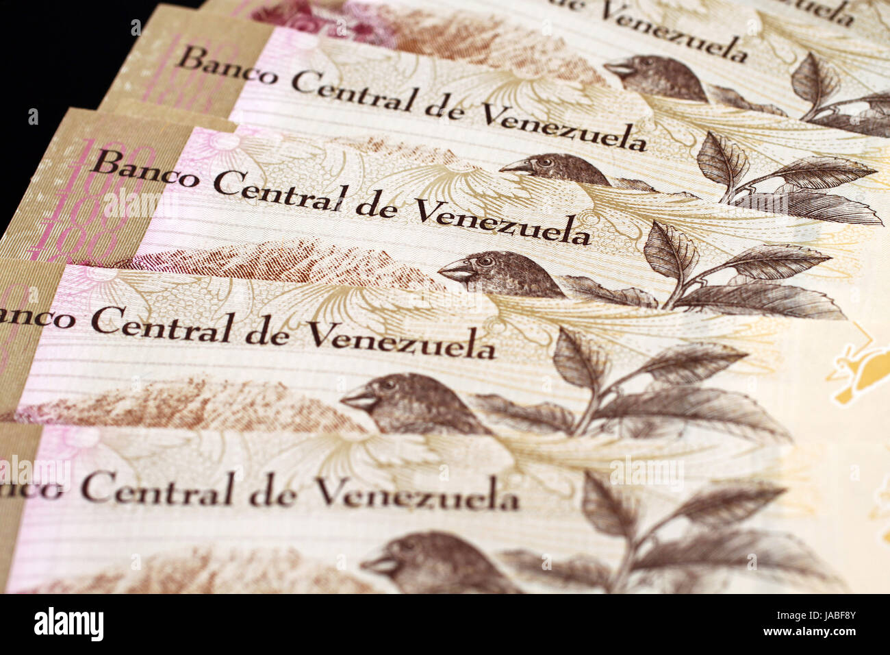 A close up image of venezuelan currency Stock Photo - Alamy