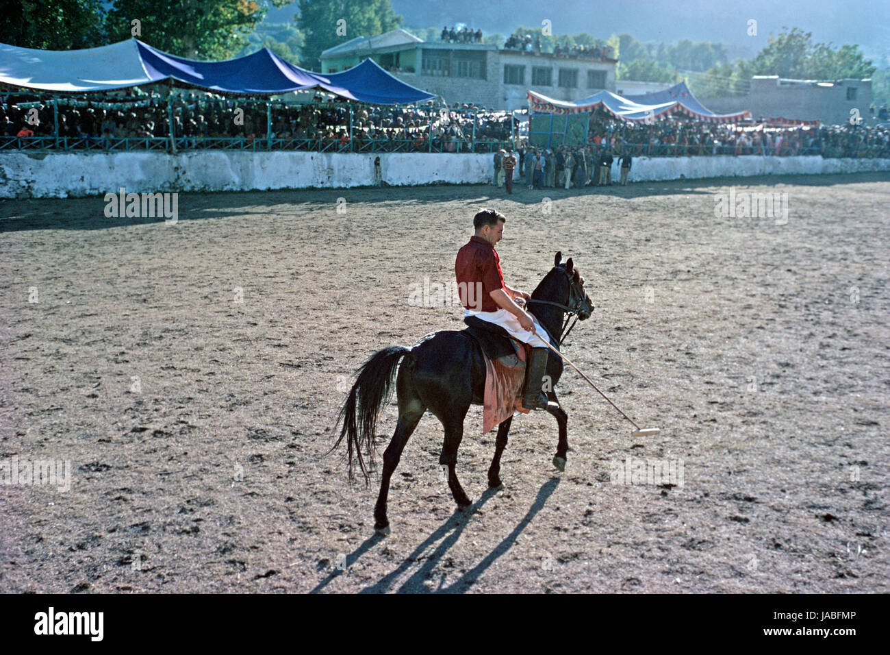 Polo game at the Aga Khan Shani Polo Stadium, Gilgit, Gilgit-Baltistan ...