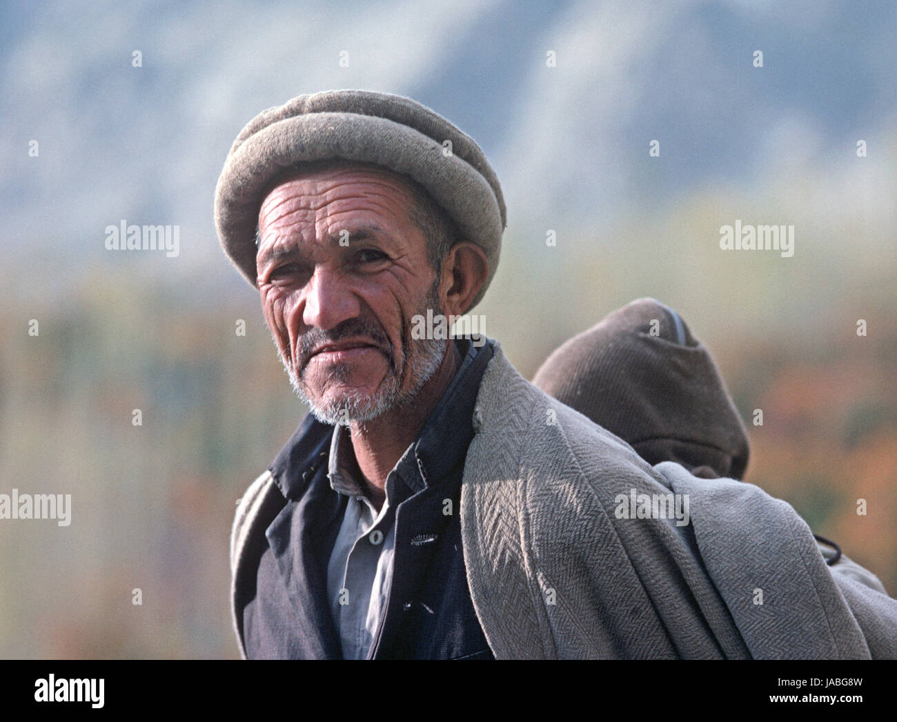 Tribesman with child in Hunza Valley, Gilgit-Baltistan Province ...