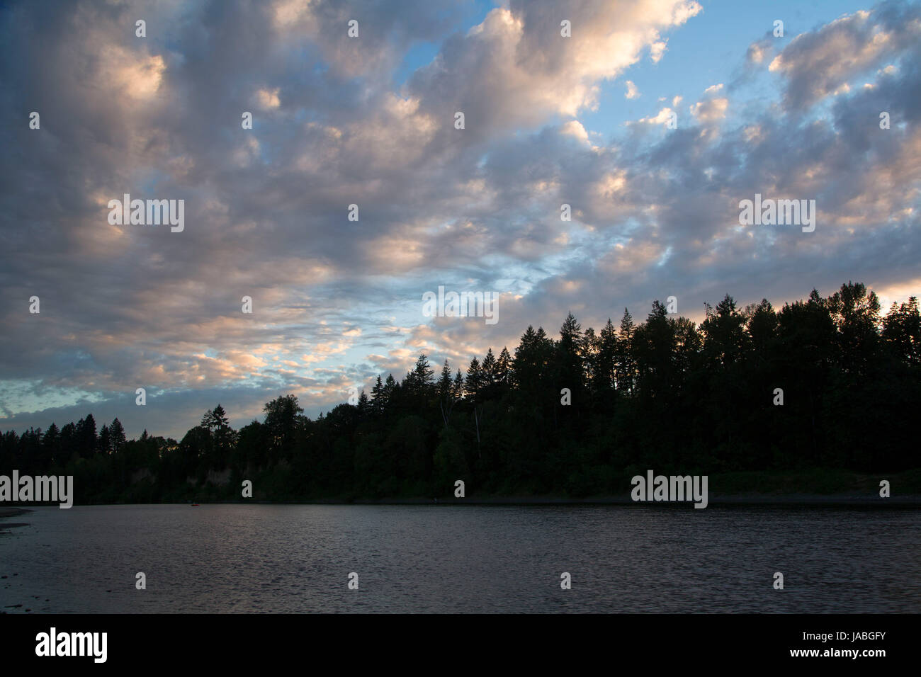 Willamette River, Willamette Mission State Park, Oregon Stock Photo - Alamy
