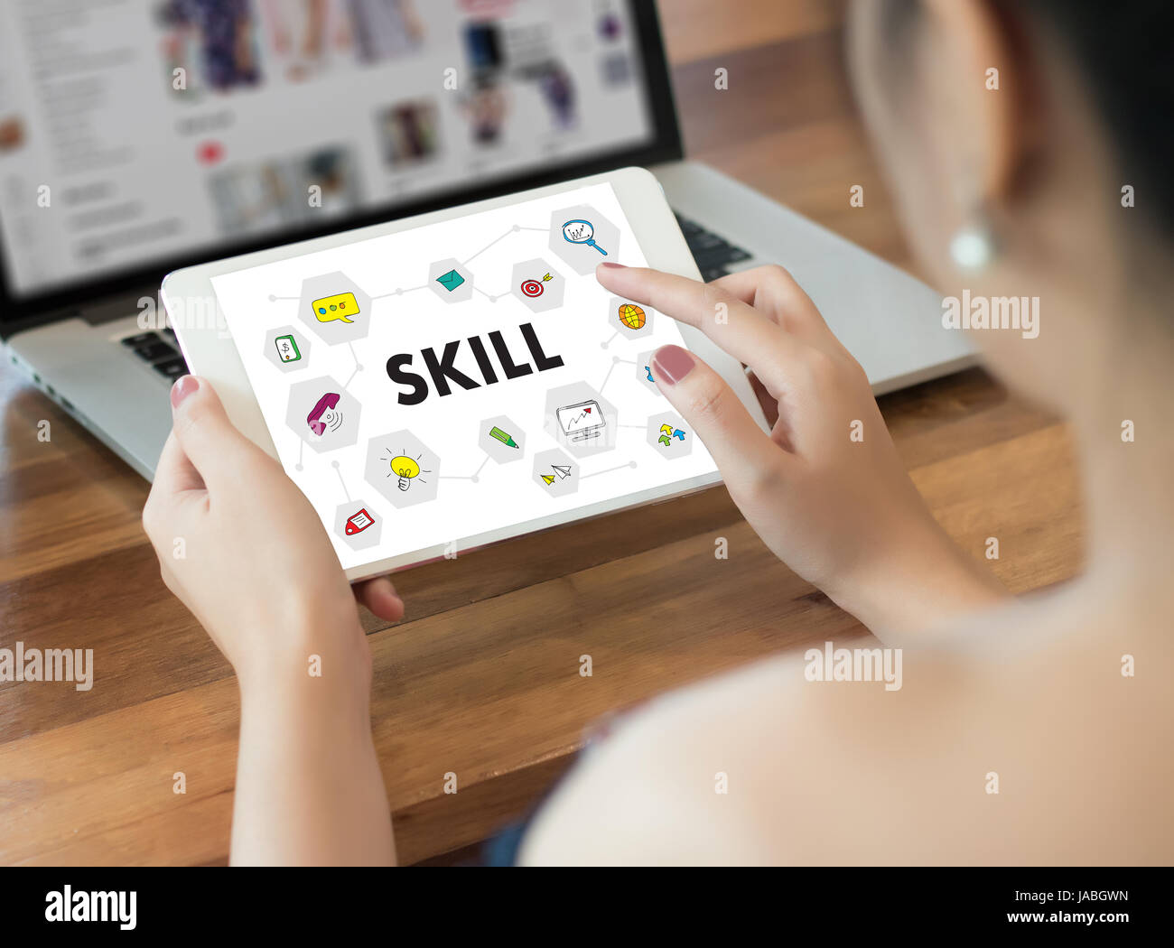 SKILL professionals working TECHNOLOGY COMMUNICATION Stock Photo - Alamy