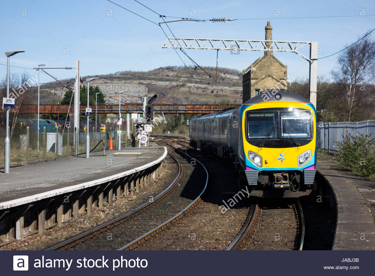 Train Approaches Station High Resolution Stock Photography and Images ...