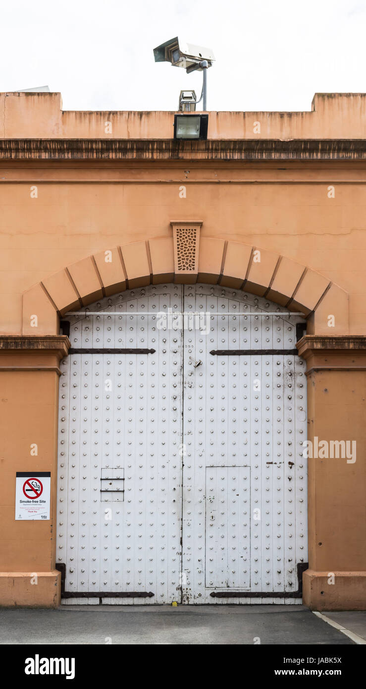 Large wooden gates hi-res stock photography and images - Alamy