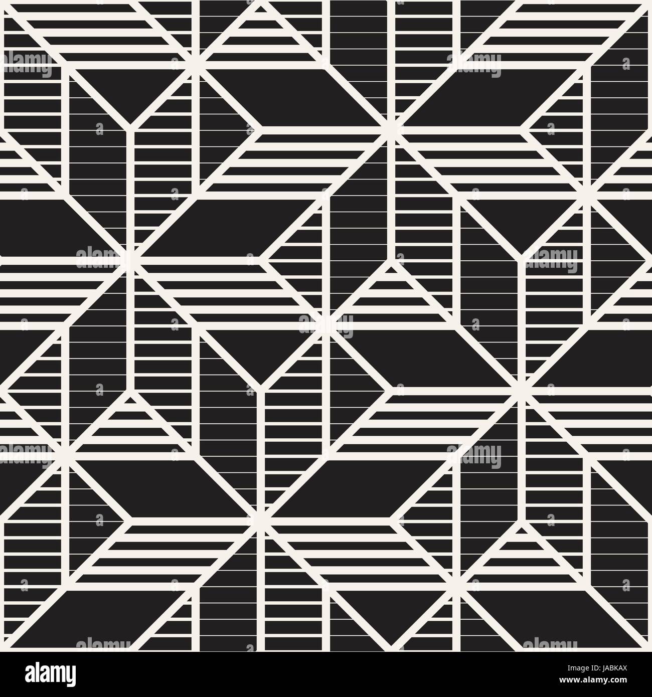 Vector seamless cross tiling pattern. Modern stylish geometric lattice ...