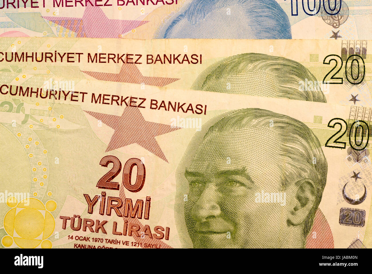 Close up Turkish lira currency note, Turkish lira Türk lirası (Turkish ...