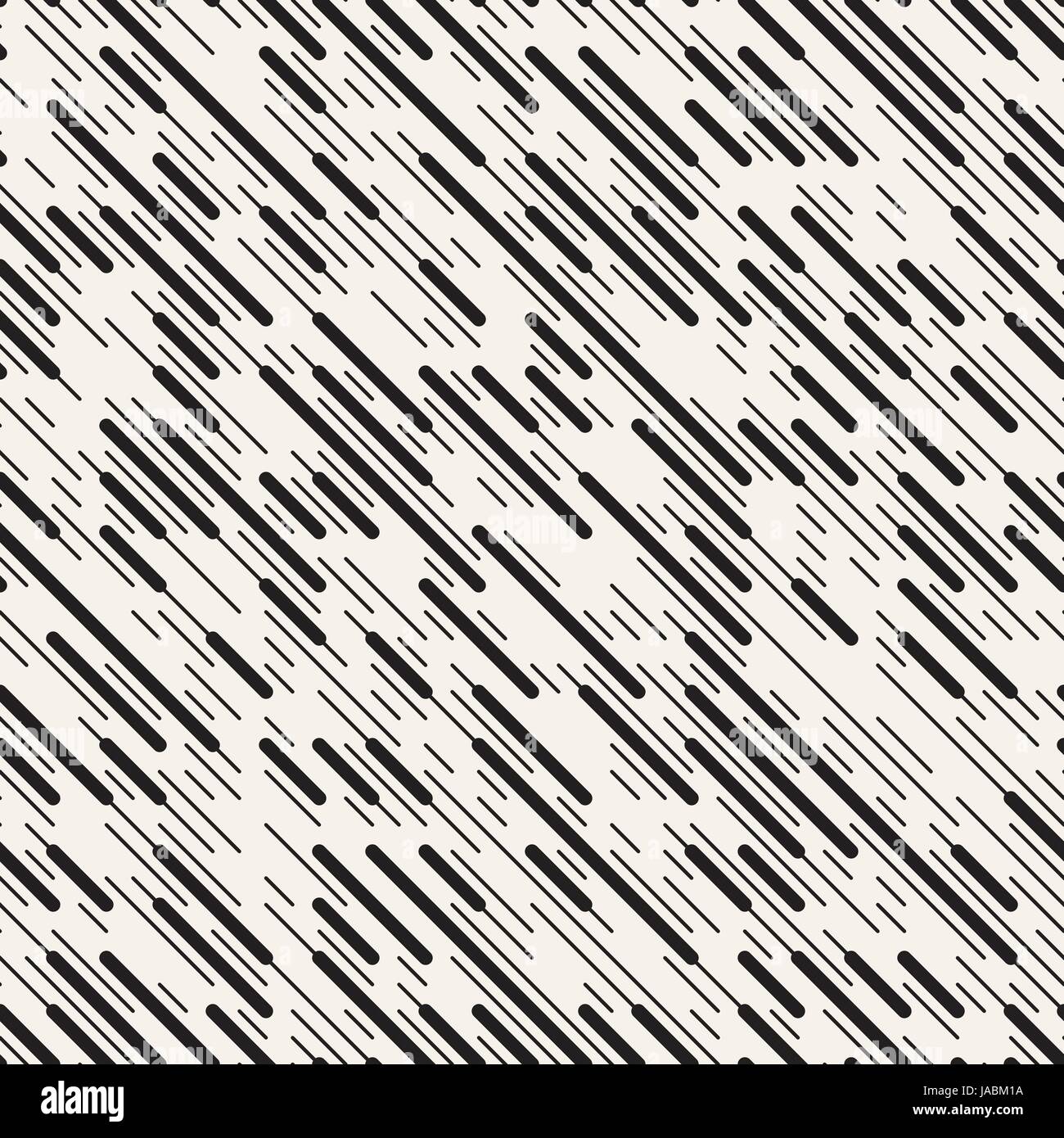 Vector Seamless Black And White Irregular Lines Grid Pattern. Trendy ...