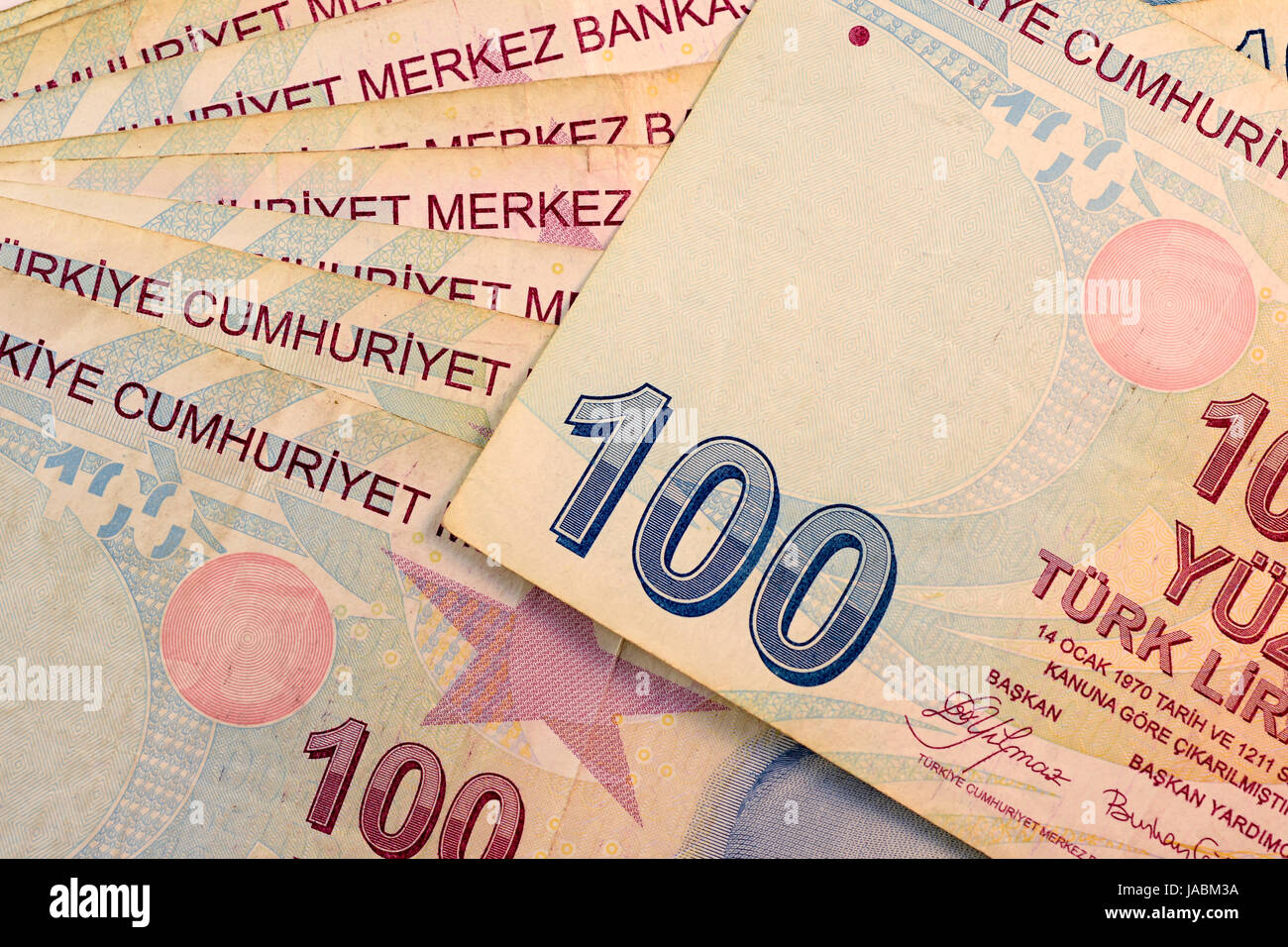 Close up Turkish lira currency note, Turkish lira Türk lirası (Turkish ...